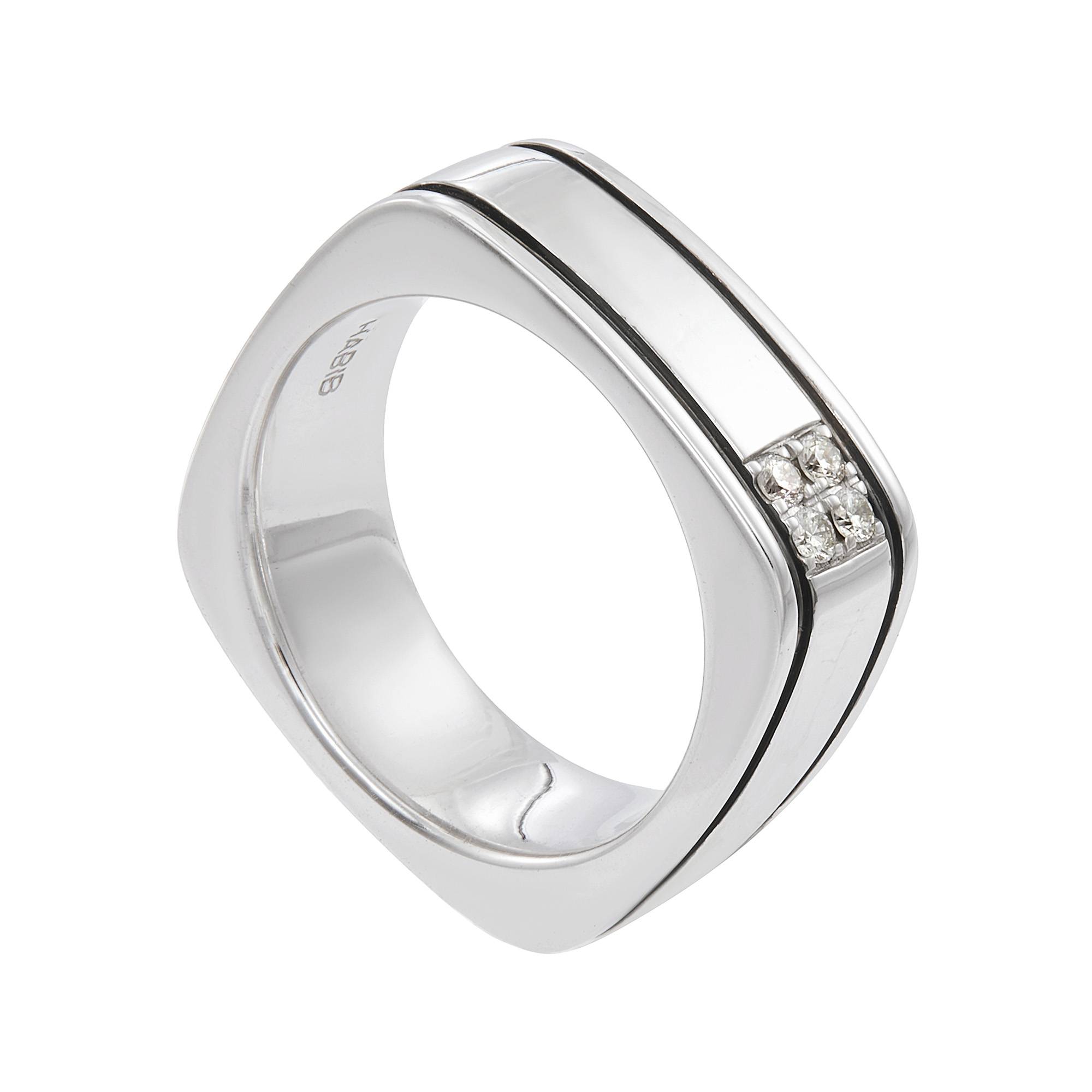 Men's Diamond Ring in 925 Silver Palladium 270721024(PLD)