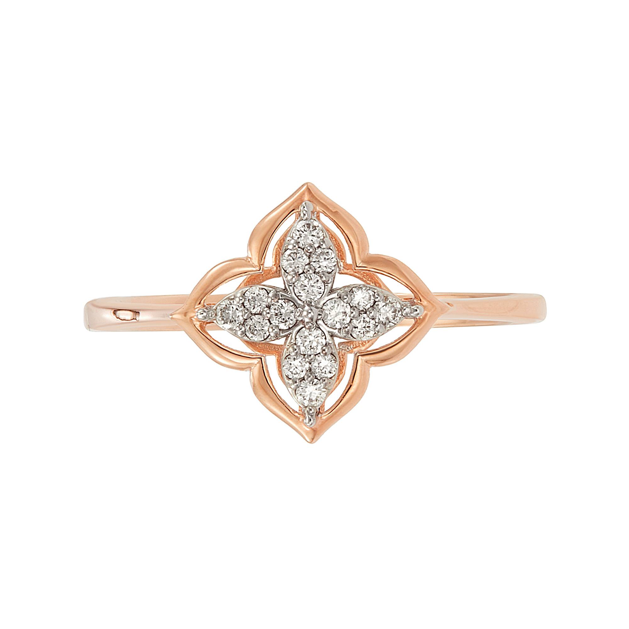 AL-ZAHRA | Diamond Ring in 750/18K Rose and White Gold 270751024(R)