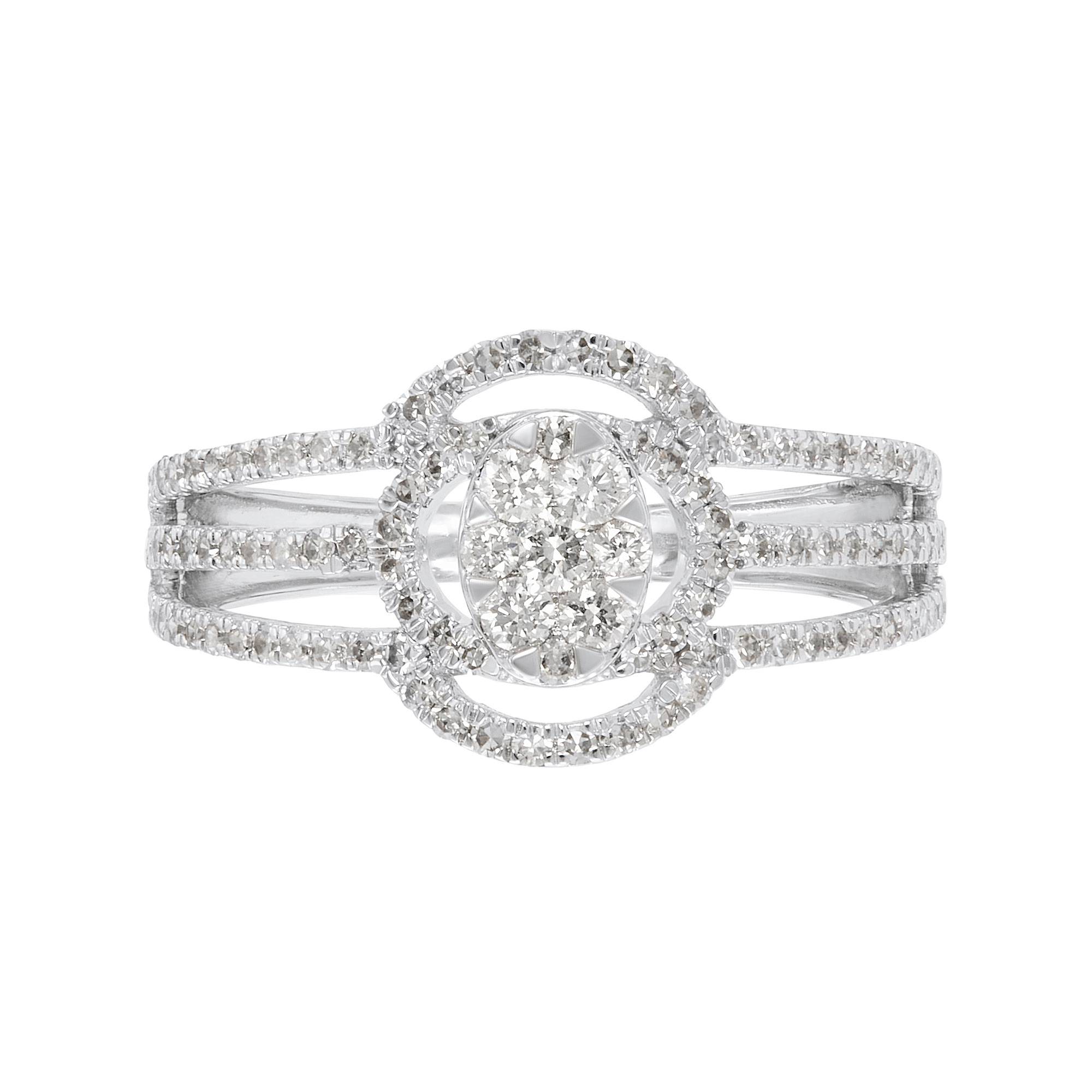 Diamond Ring in 375/9K White Gold 271111224