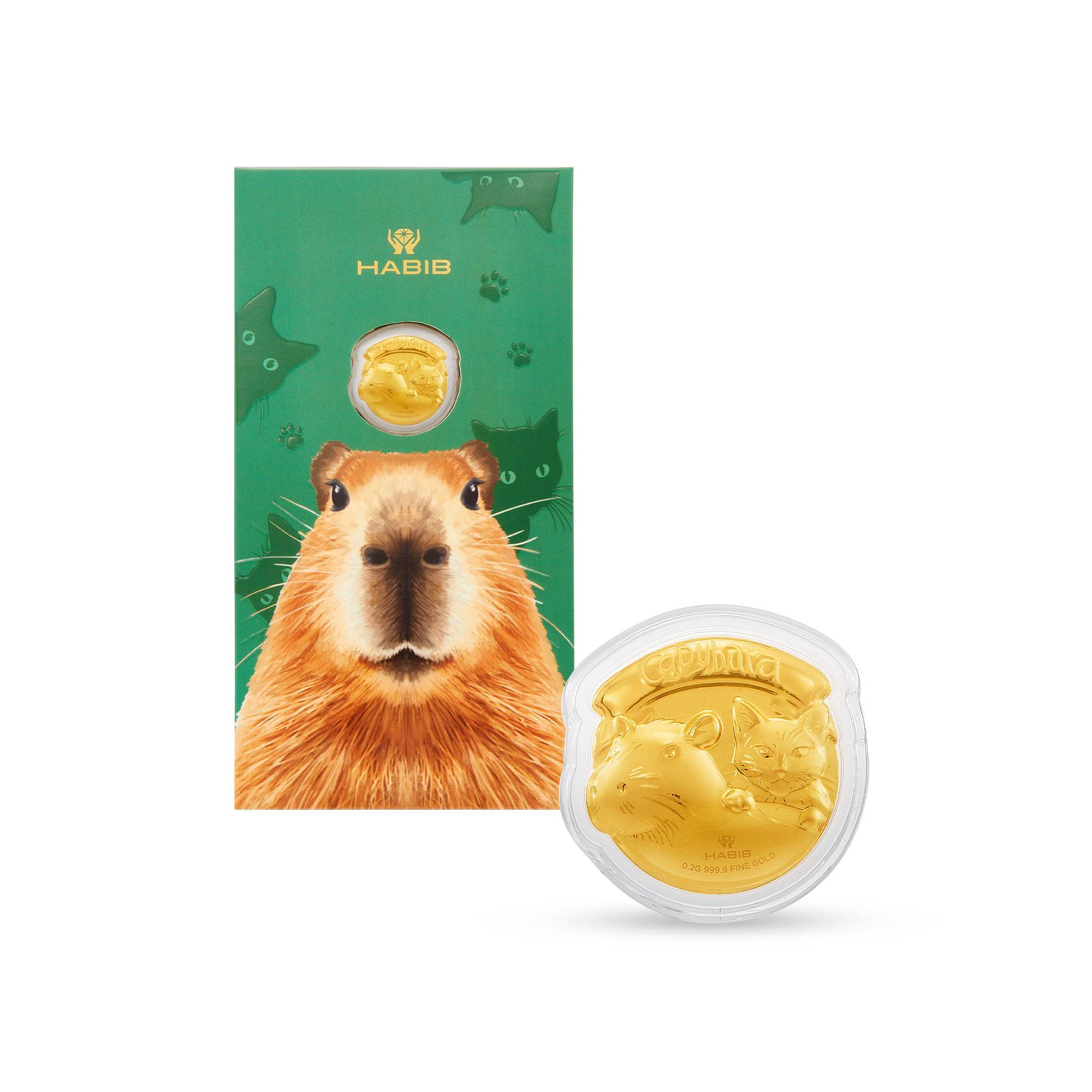 HABIB x Zoo Negara Collection (Capybara & Oyen) | 999.9 Gold Wafer (0.20 – 0.40g)