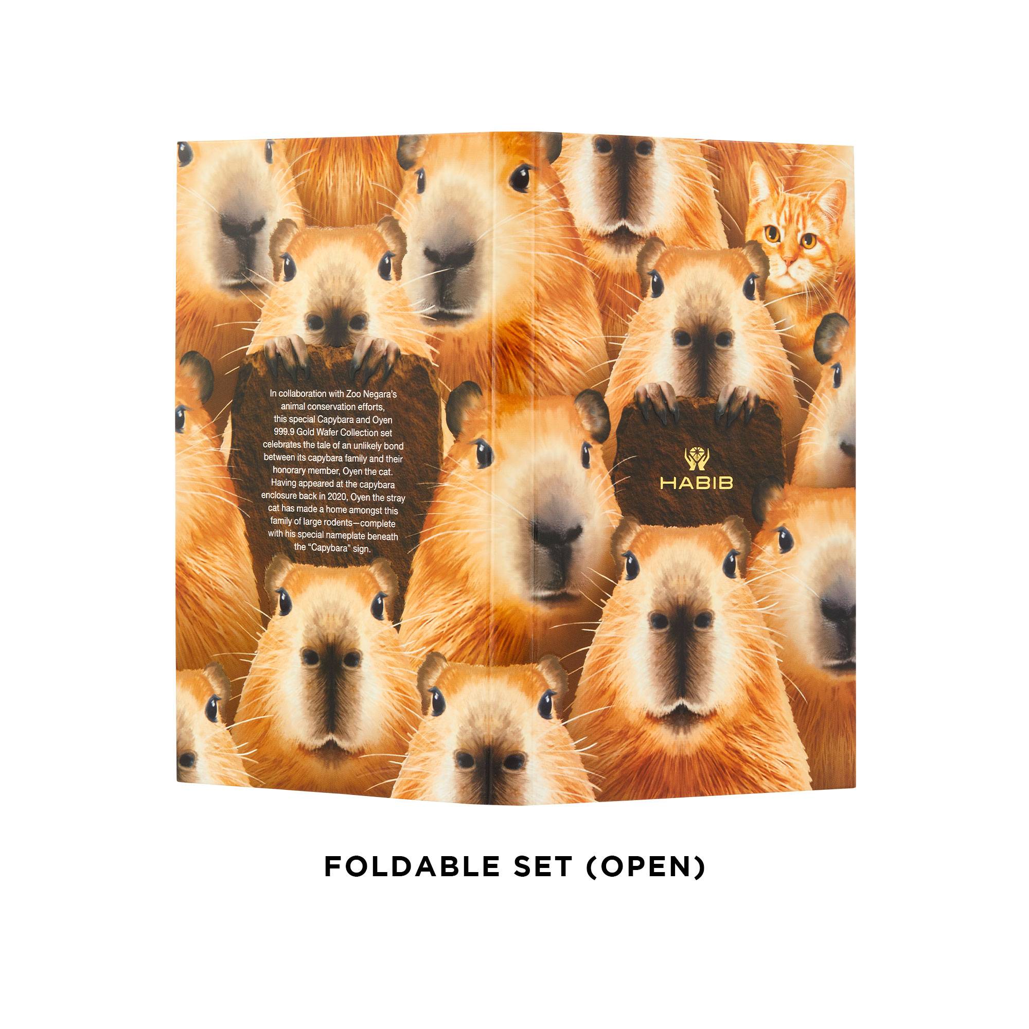 HABIB x Zoo Negara Collection (Capybara & Oyen) | 999.9 Gold Wafer (0.20 – 0.40g)