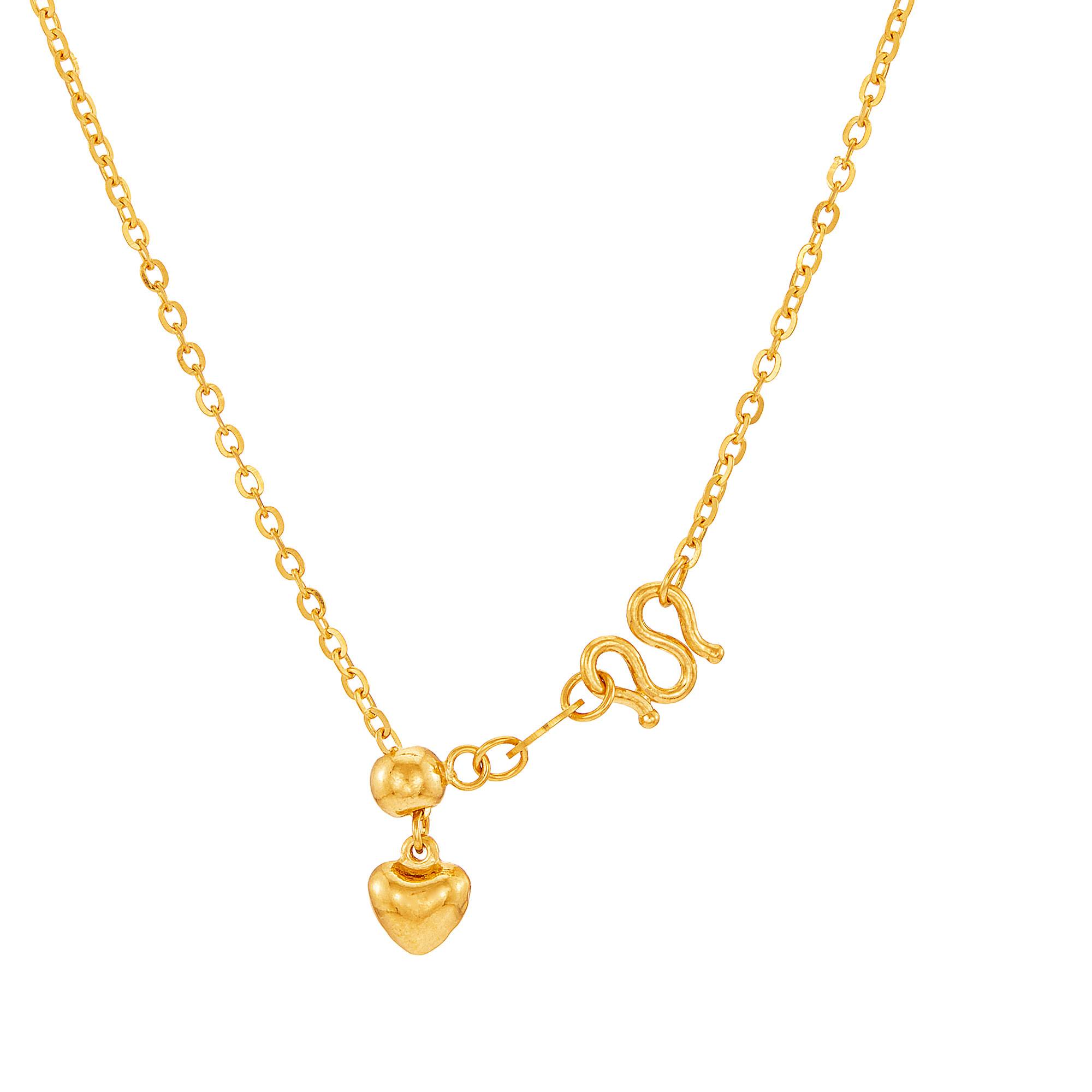 999/24K Yellow Gold Necklace CNDT0524(MSN08)