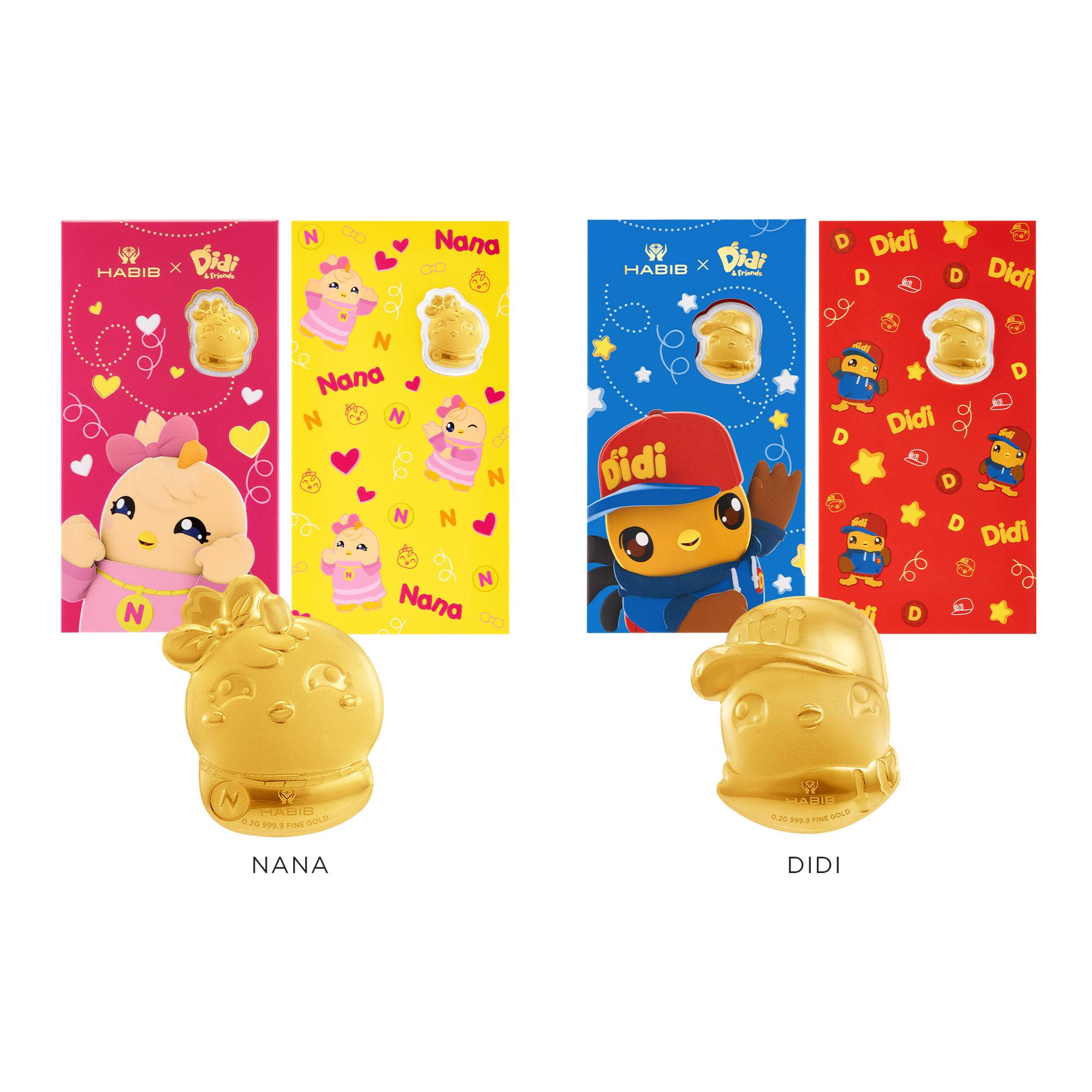 HABIB Didi & Friends Collection | 999.9 Gold Wafer (0.20g – 0.60g)