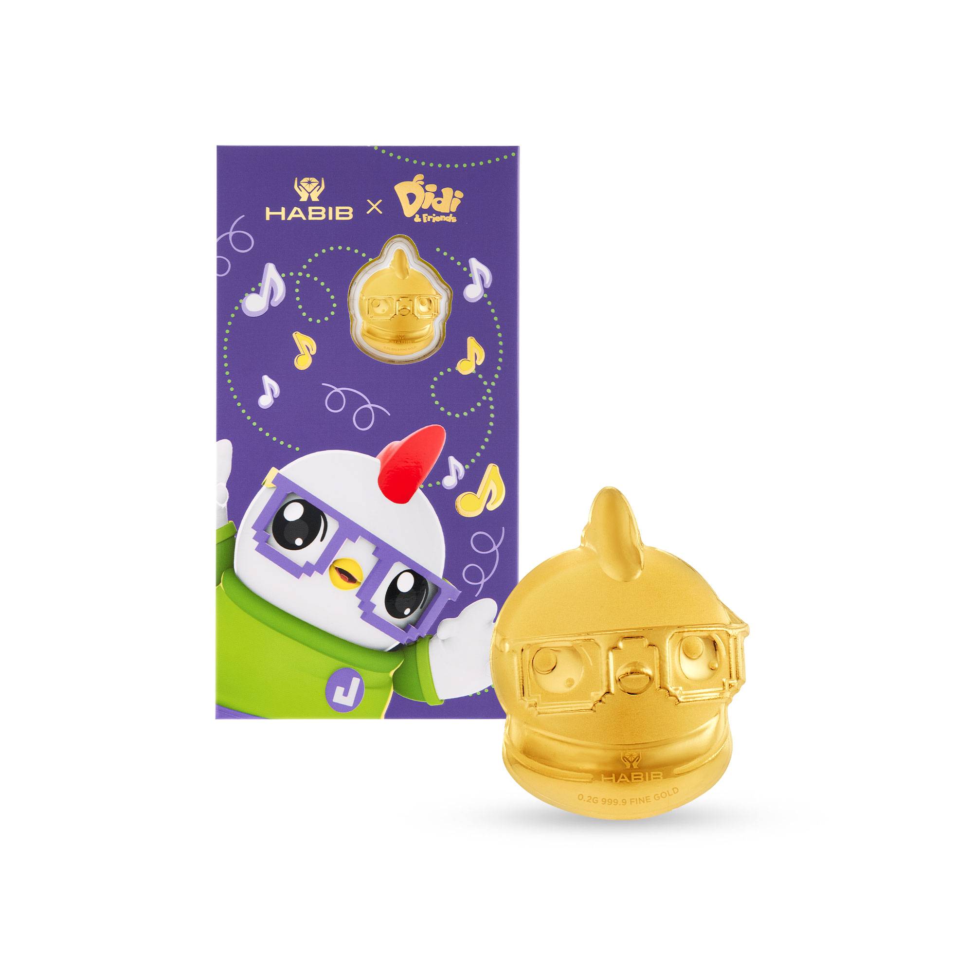 HABIB Didi & Friends Collection | 999.9 Gold Wafer (0.20g – 0.60g)