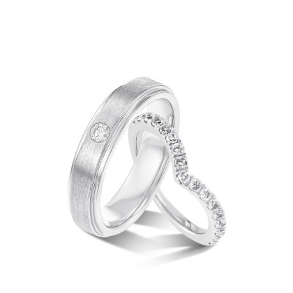 [The Eternal Bond] Men's Diamond Ring & Solitaire Diamond Ring