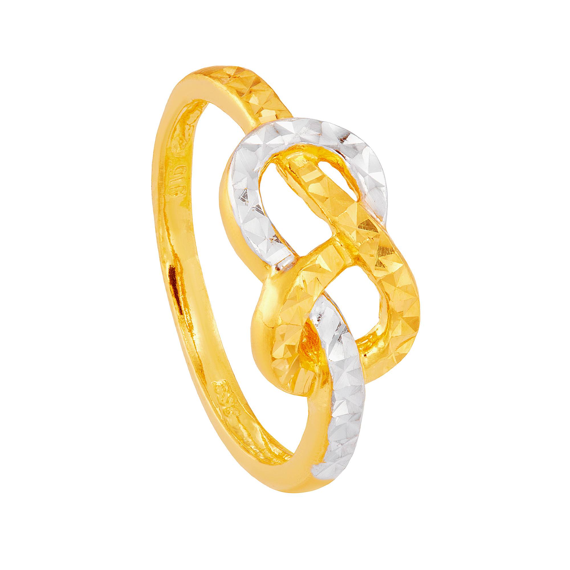 916/22K Yellow and White Gold Ring RG17540725(C)-BI