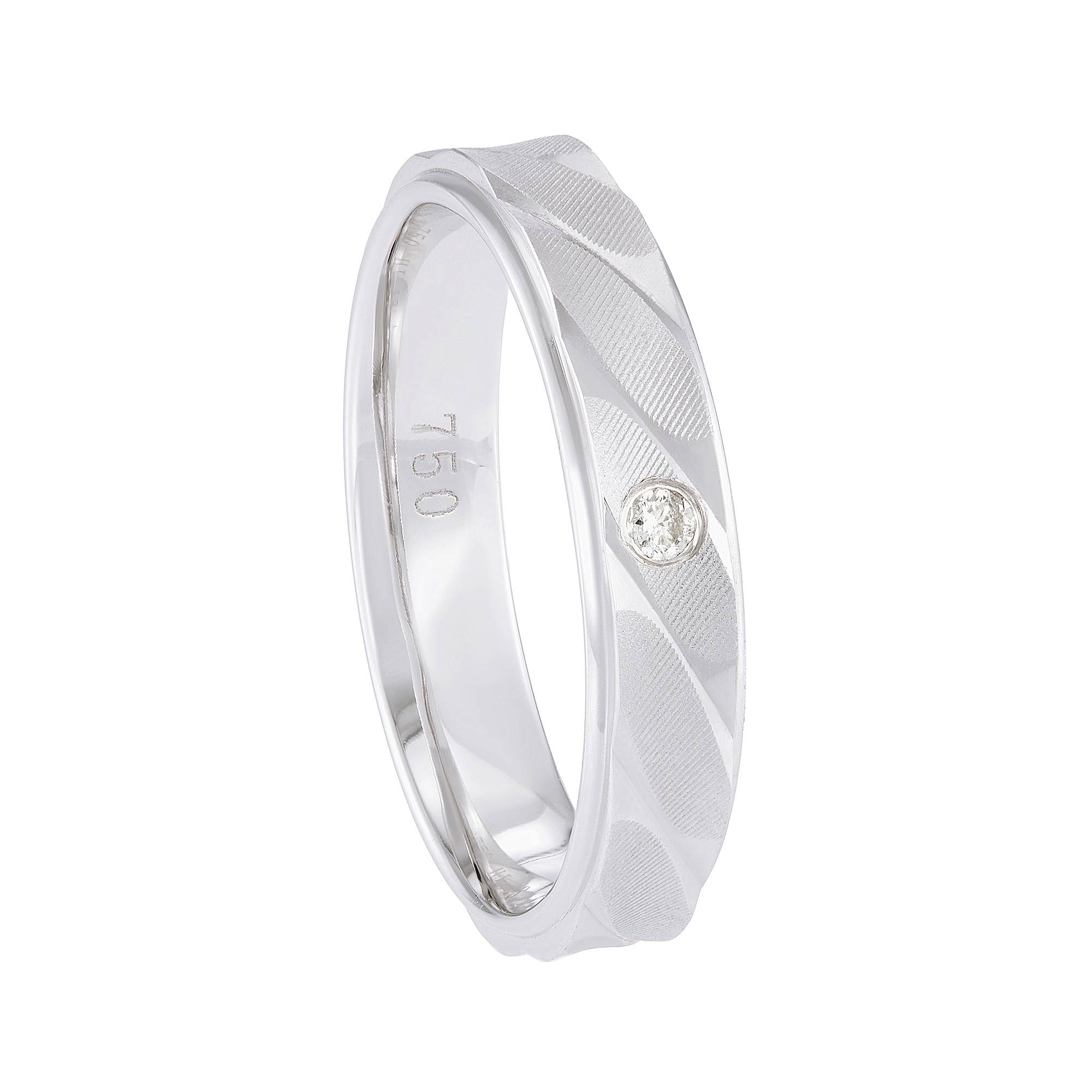 Diamond Ring in 750/18K White Gold A0321-A