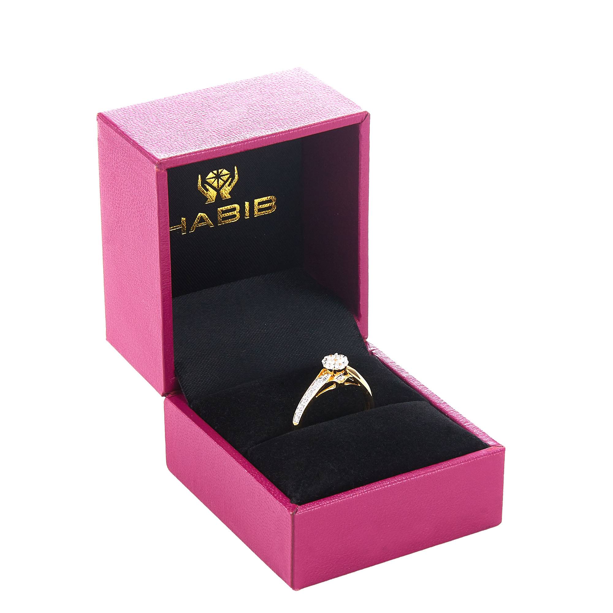 Adore Cluster Set Round Diamond Ring in 750/18K Yellow Gold 23511