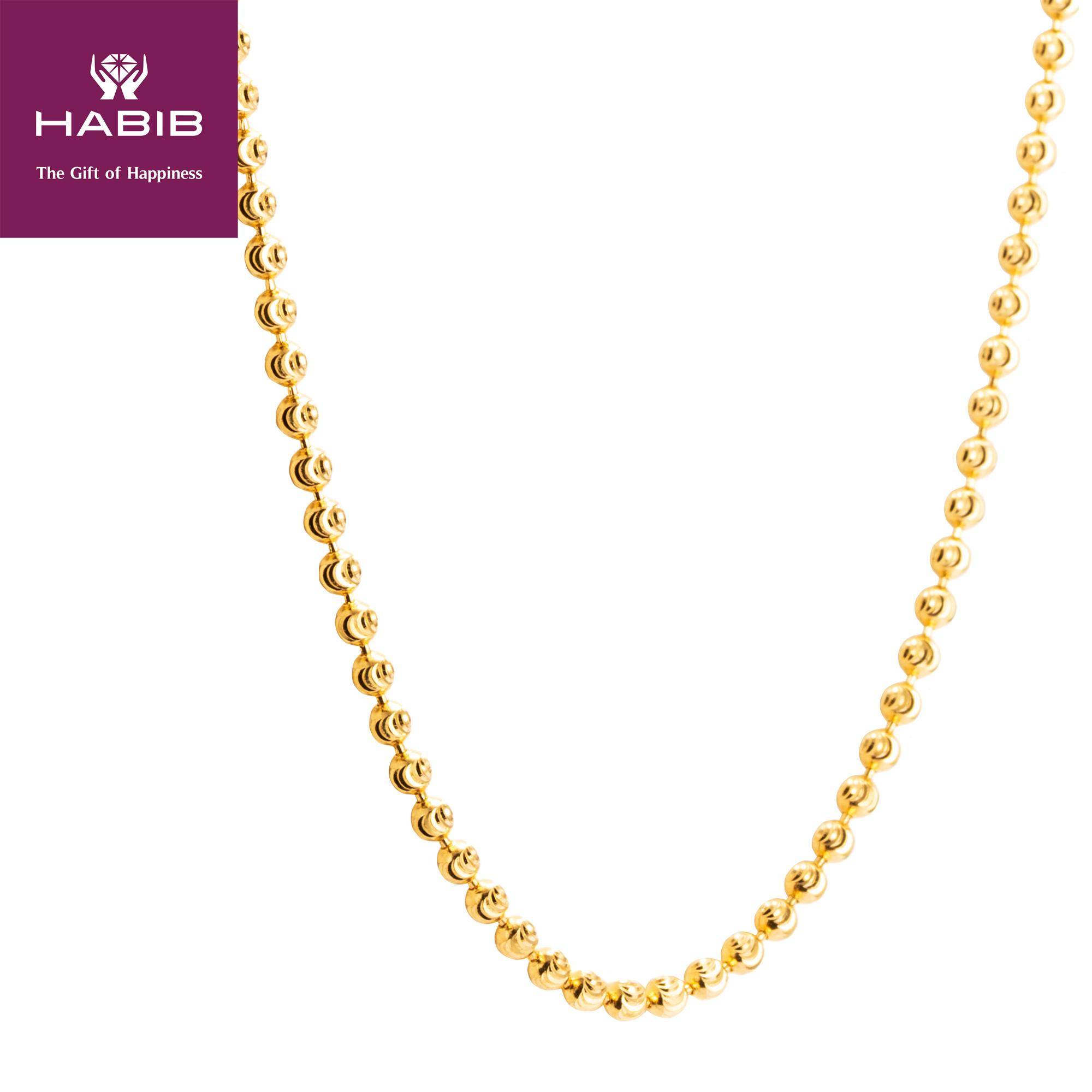 HABIB Edeva Gold Necklace, 916 Gold (15.49G)