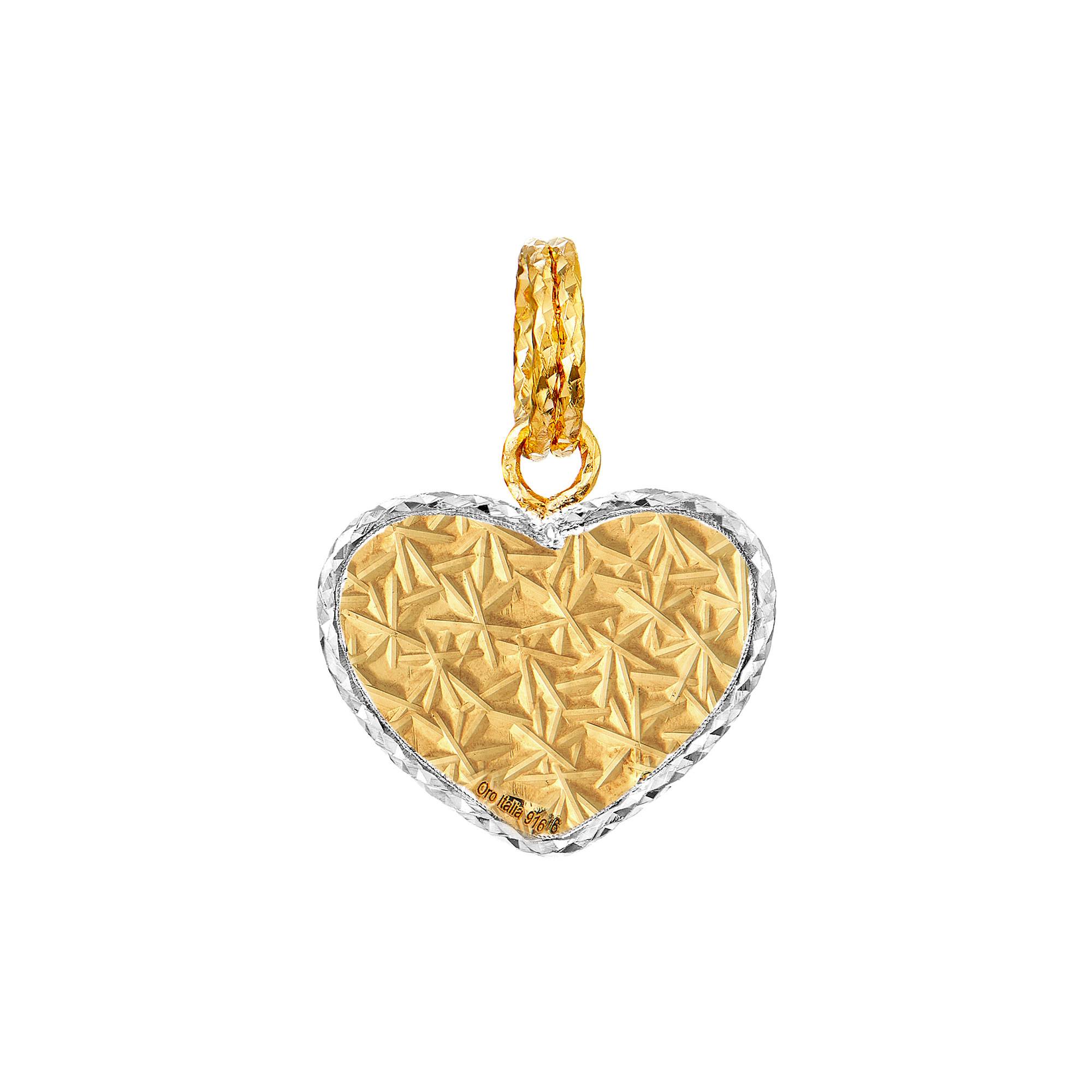 Oro Italia 916 White and Yellow Gold Charm GCM90671020(Y)-BI | HABIB Jewels
