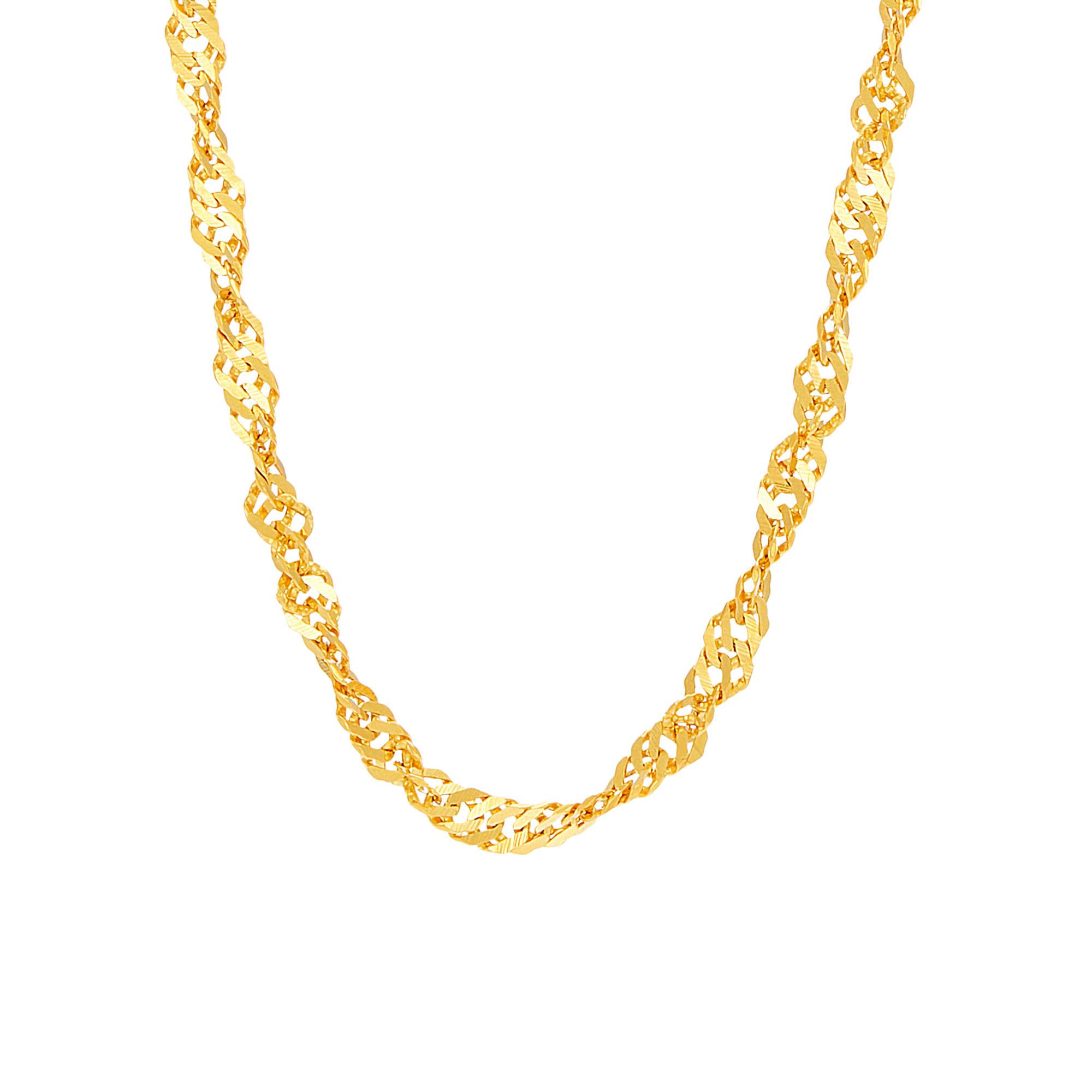 Gila Gila Necklace, 916 Gold (6.36G) GC016 | HABIB Jewels