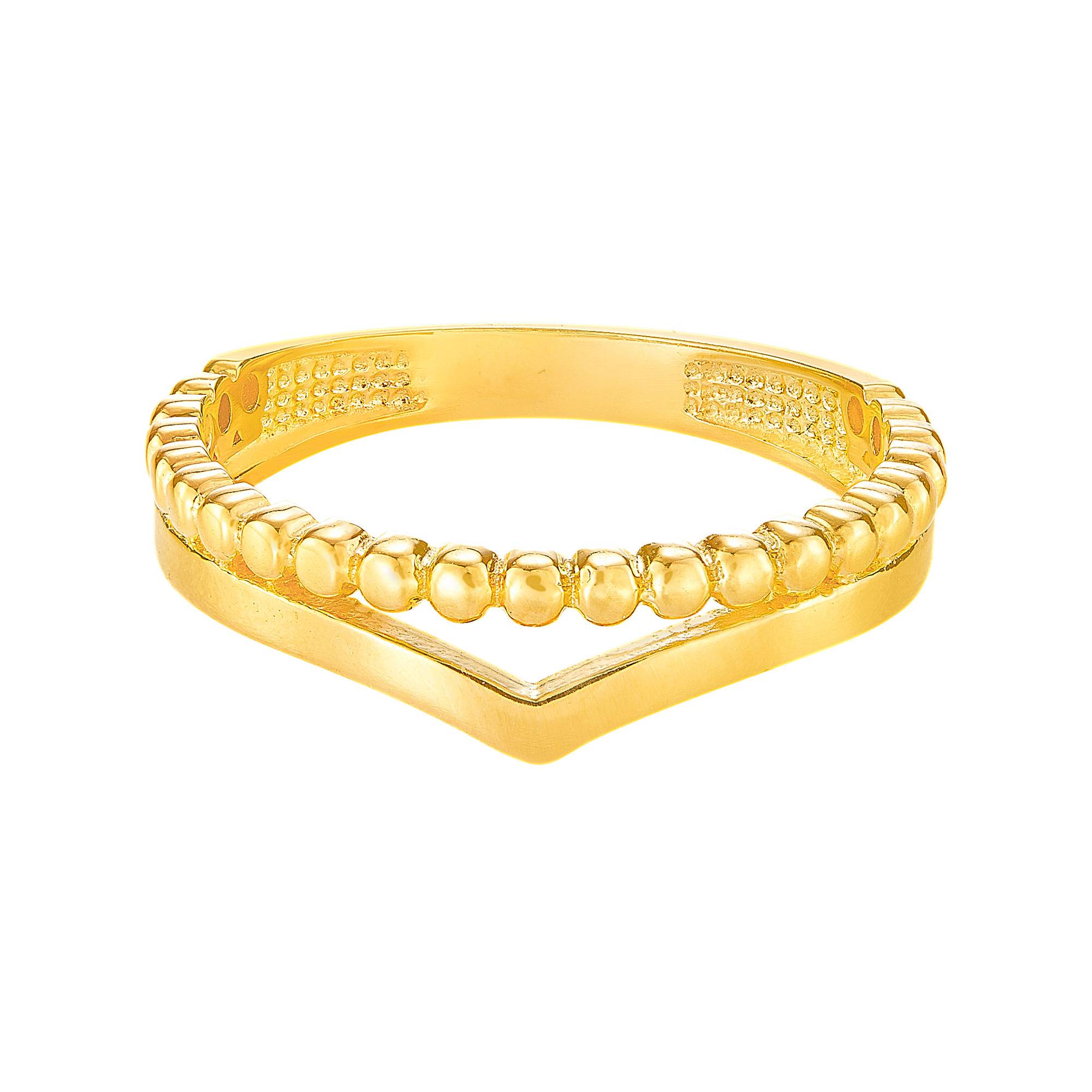 Oro Italia 916 Yellow Gold Ring GR4379 | HABIB Jewels