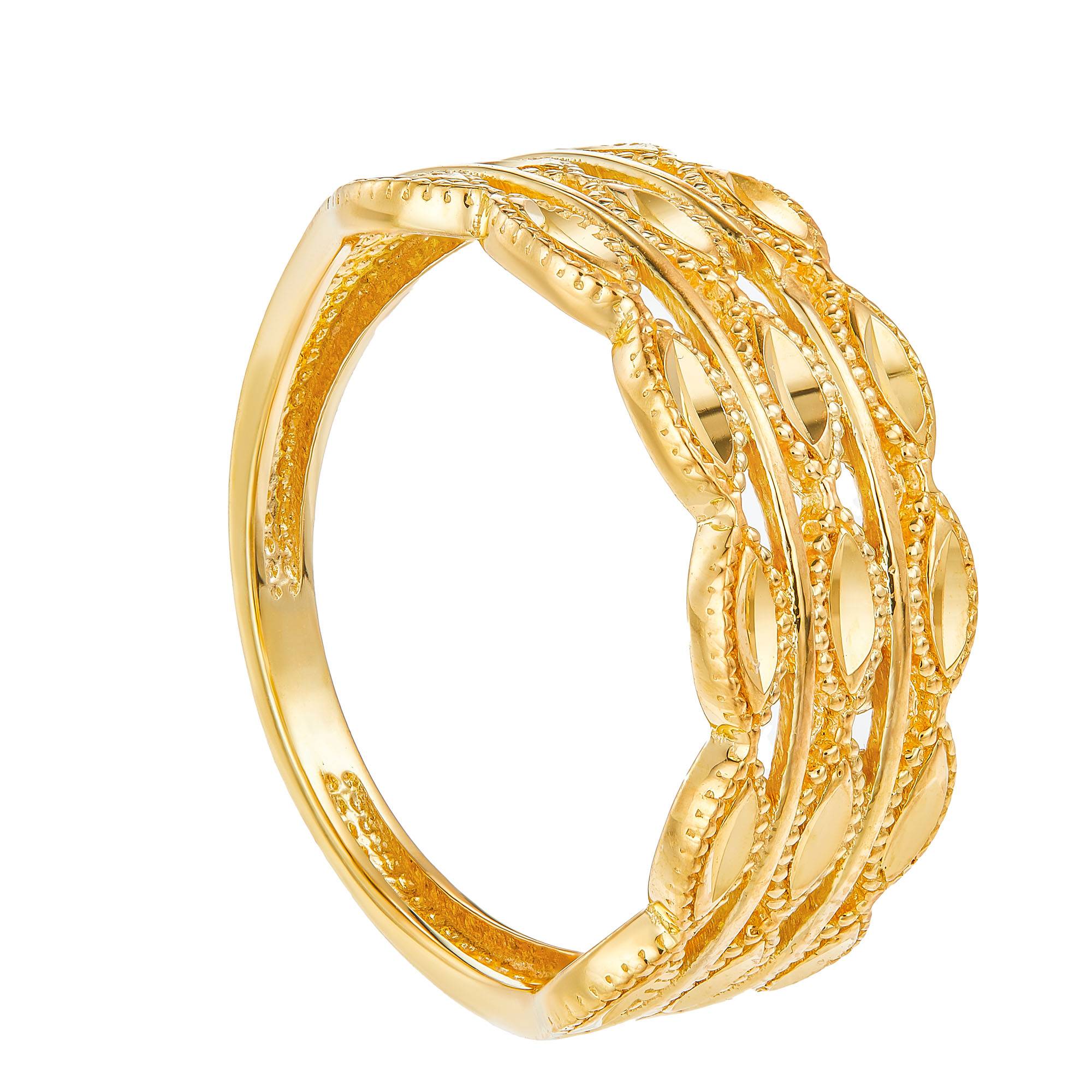 Oro Italia 916 Yellow Gold Ring GR44810121 | HABIB Jewels