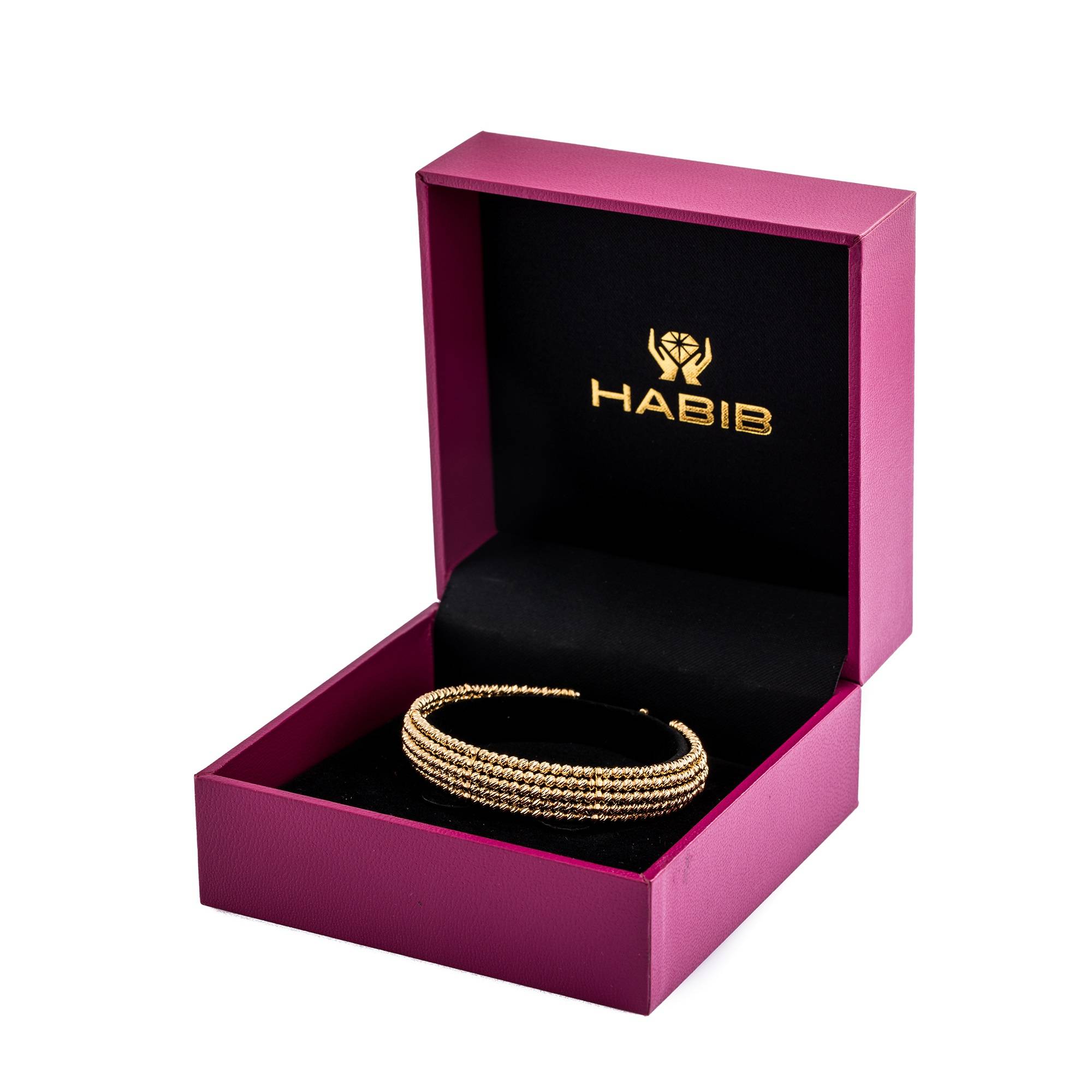 Oro Italia 916 Stella Yellow Gold Bangle (17.90G) GB86630720 | HABIB Jewels
