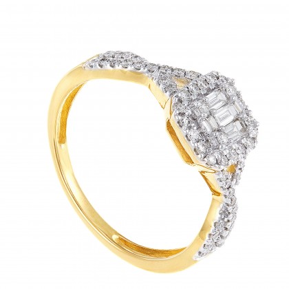 Fire On Ice Sparkle White Diamond Ring | HABIB Jewels