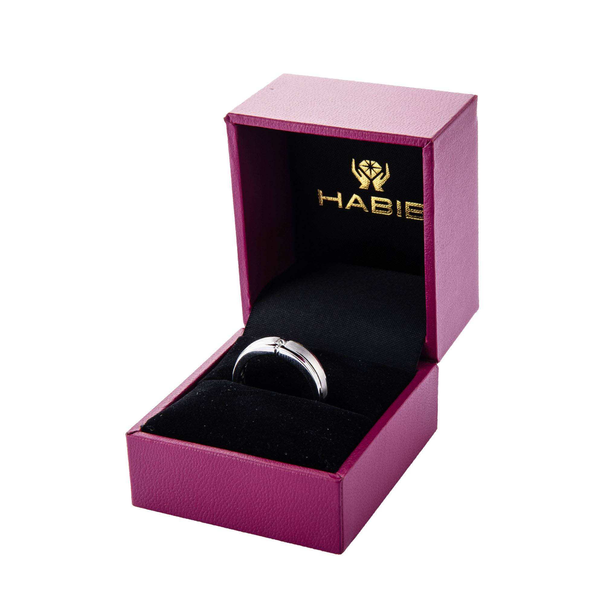 Flush Set Solitaire Blue Sapphire Men's Ring | HABIB Jewels