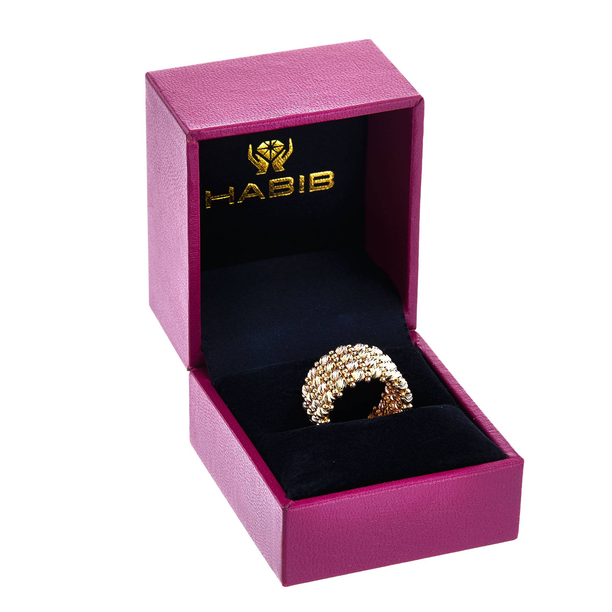 Oro Italia 916 Piccolo Yellow and Rose Gold Ring (7.32G) GR41990121(R)-BI