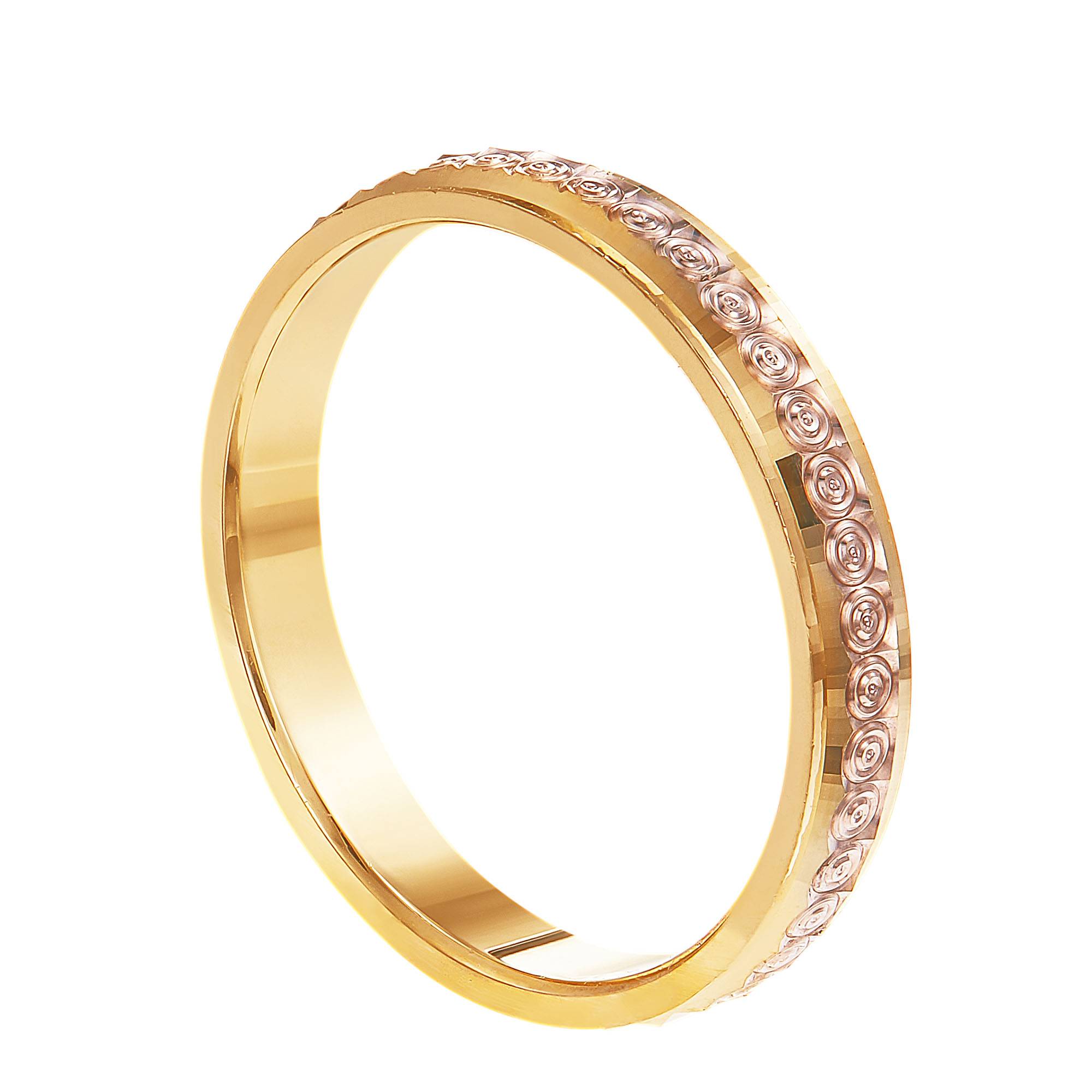 Oro Italia 916 Yellow and Rose Gold Ring GR45000321(RY)-BI | HABIB