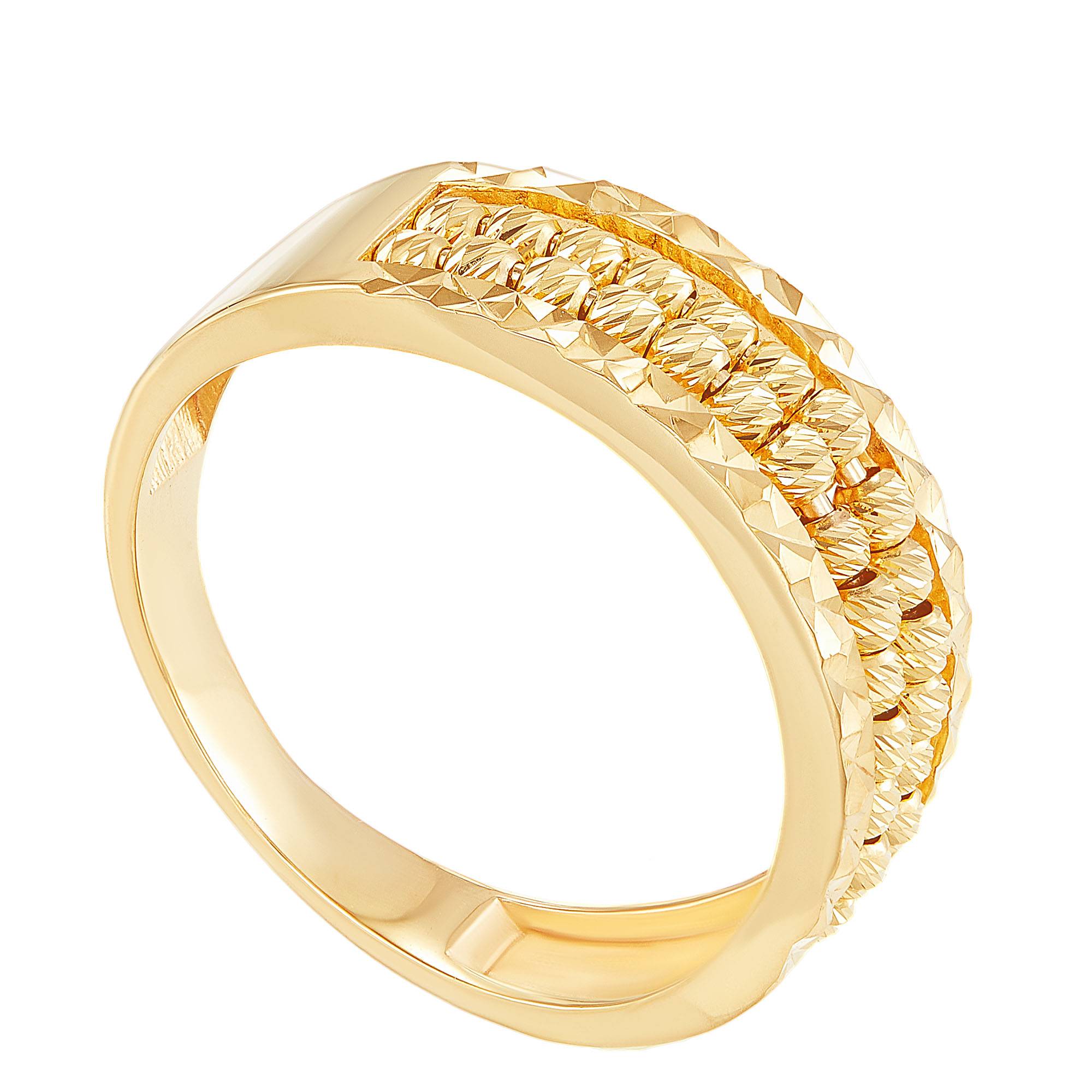 Oro Italia 916 Yellow Gold Ring (4.11G) GR45410321 | HABIB JEWELS