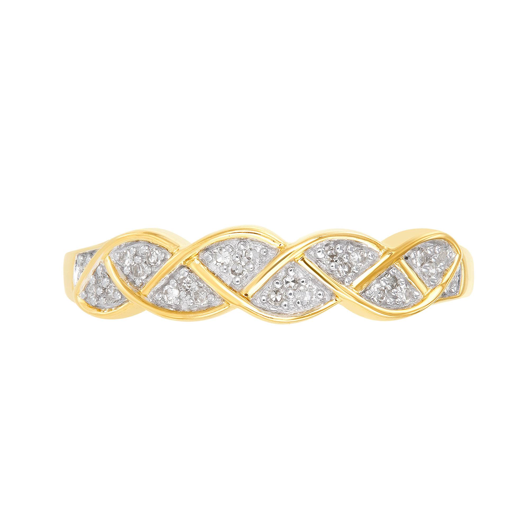 Hadewitch Diamond Ring in 375/9K Yellow Gold 25107 | HABIB Jewels