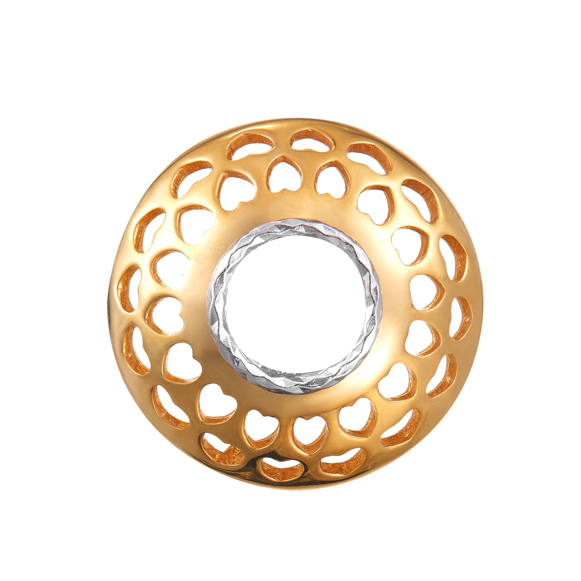 Oro Italia 916 Yellow and White Gold Charm GCM90571020(W)-BI