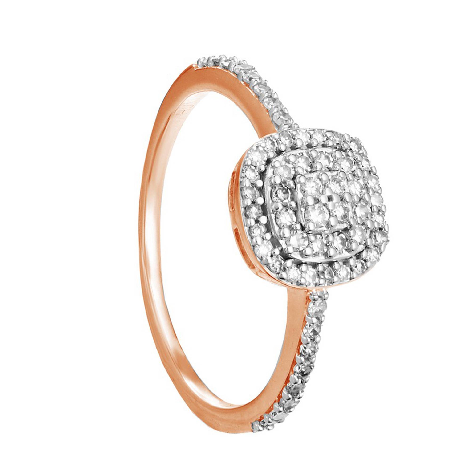 Round Diamond Ring in 375/9K Rose Gold 259690321(RG)