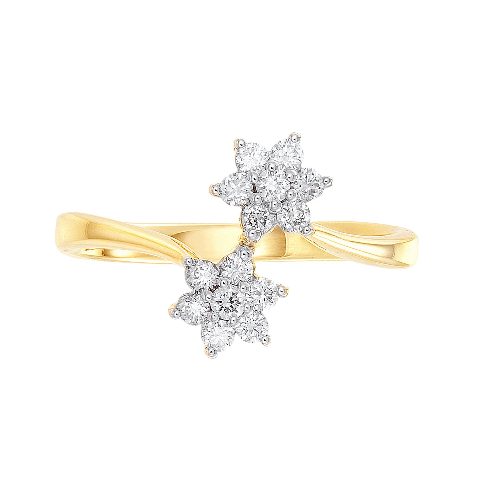 Round Diamond Ring in 375/9K Yellow Gold 25189