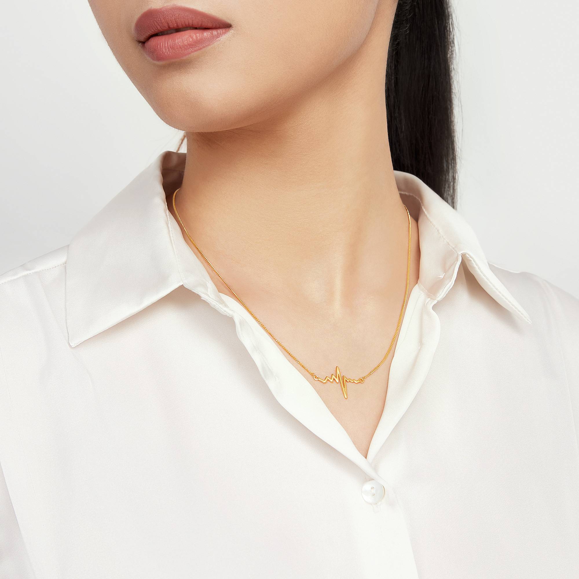 Axel Yellow Gold Necklace, 916 Gold NPA2802(A)-01-641021