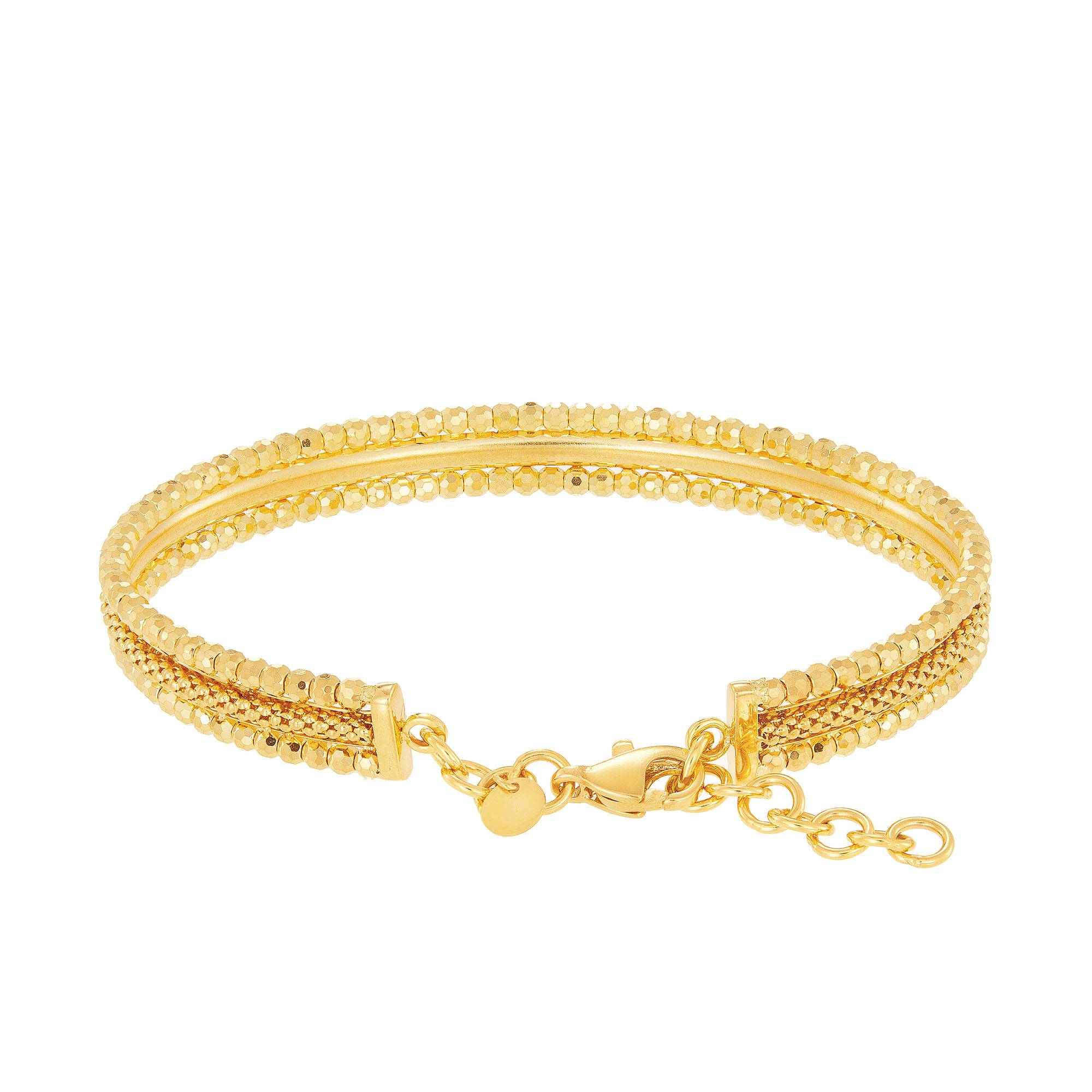 Oro Italia 916 Yellow Gold Bangle GB88091121