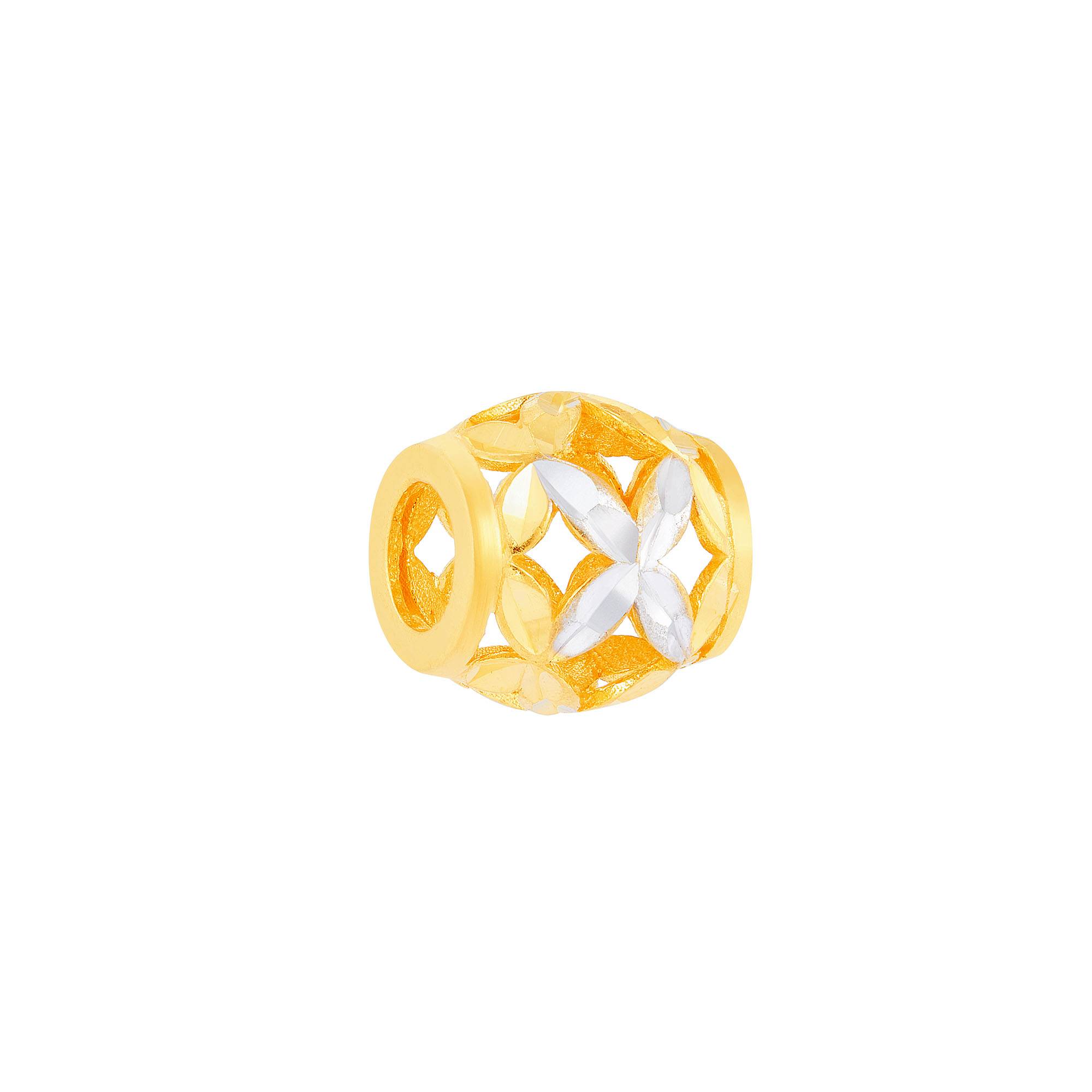 Carmela White and Yellow Gold Charm, 916 Gold PD0020722