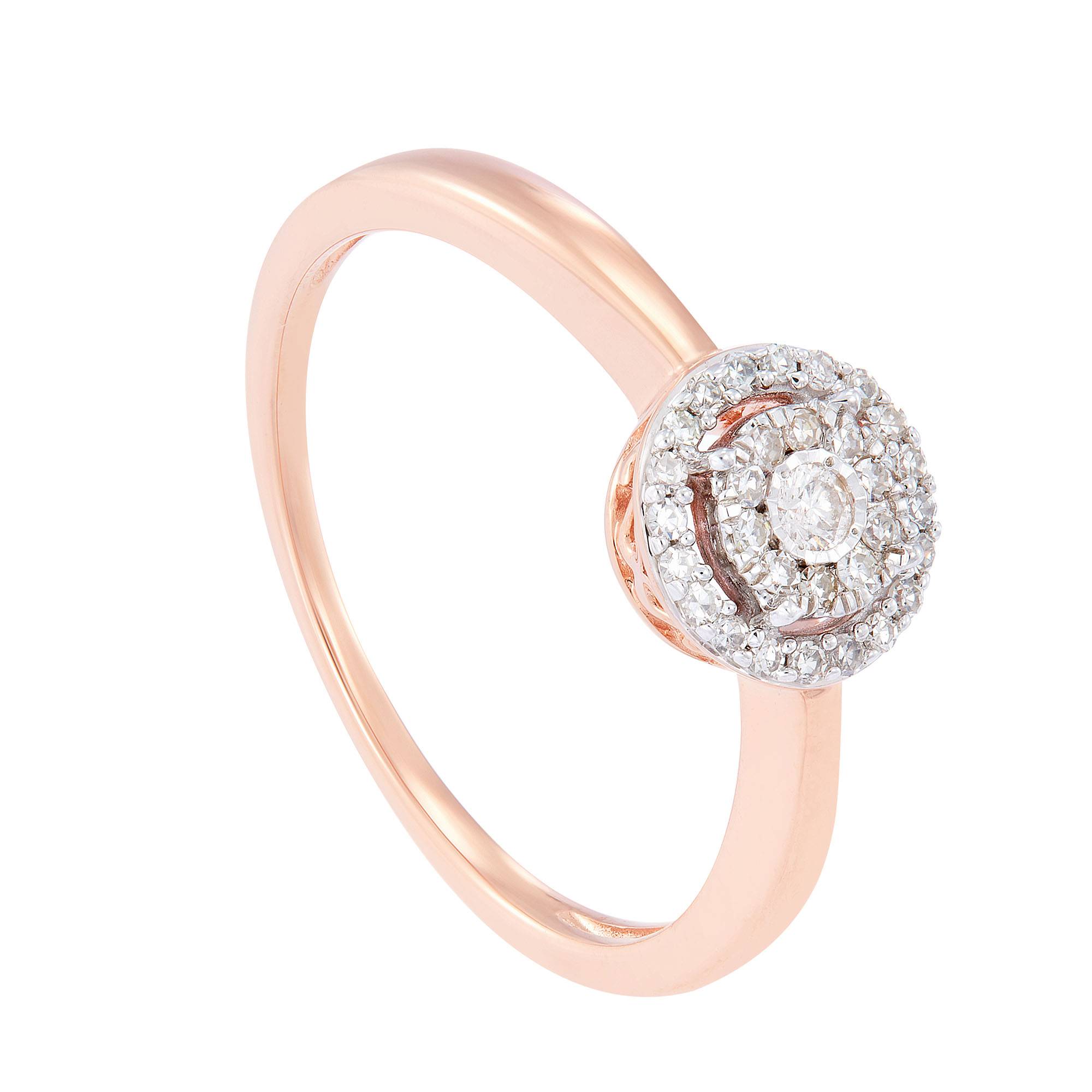 Reverse Tapered Double Halo Diamond Ring | HABIB Jewels