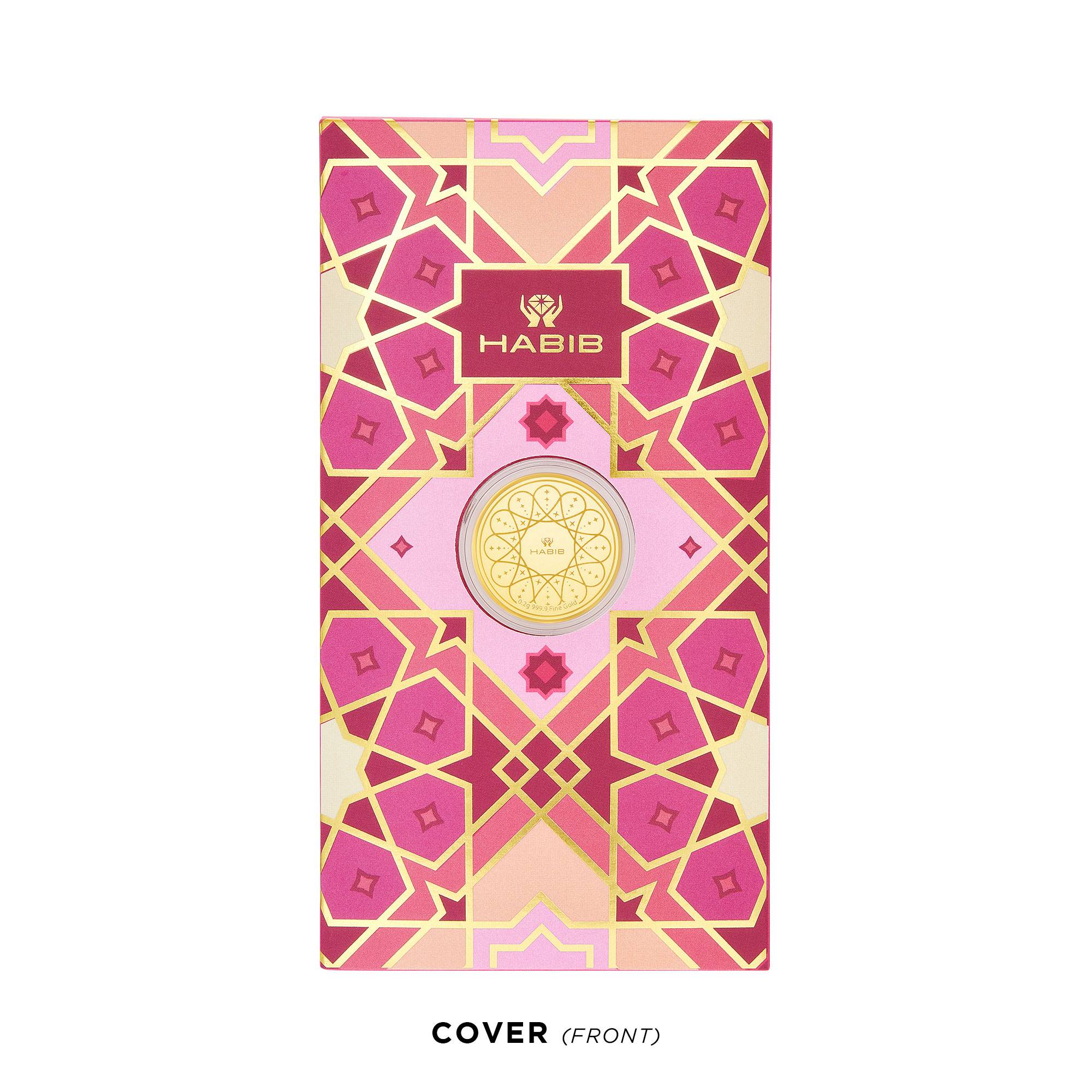 Arabesque (Pink), 999.9 Gold Wafer Coin (0.20G)