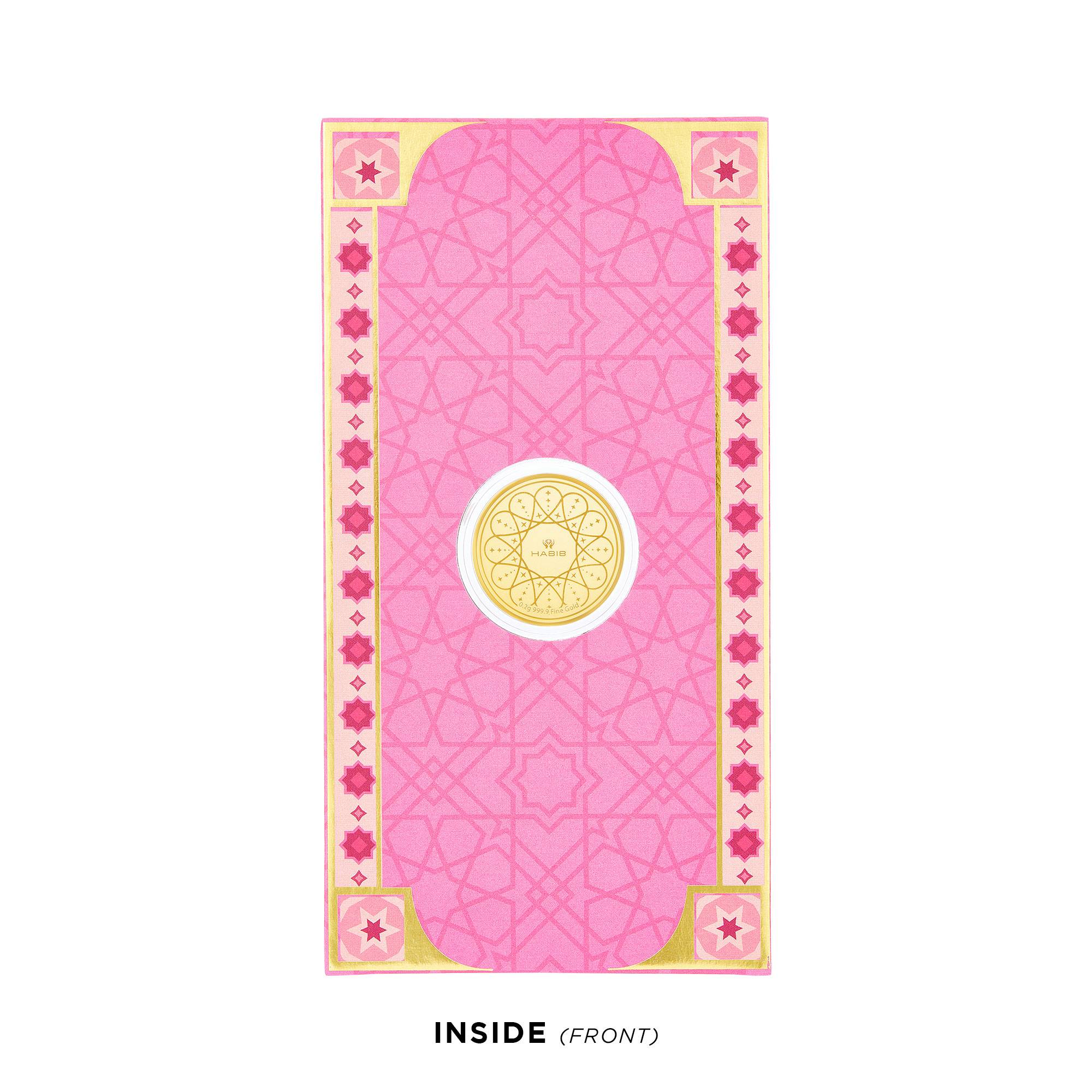 Arabesque (Pink), 999.9 Gold Wafer Coin (0.20G)