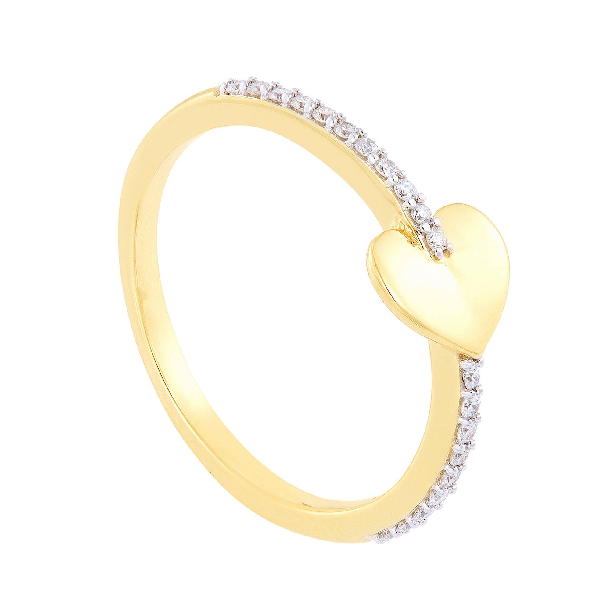 Love Straight Band Diamond Ring in 375/9K Yellow Gold 265091022