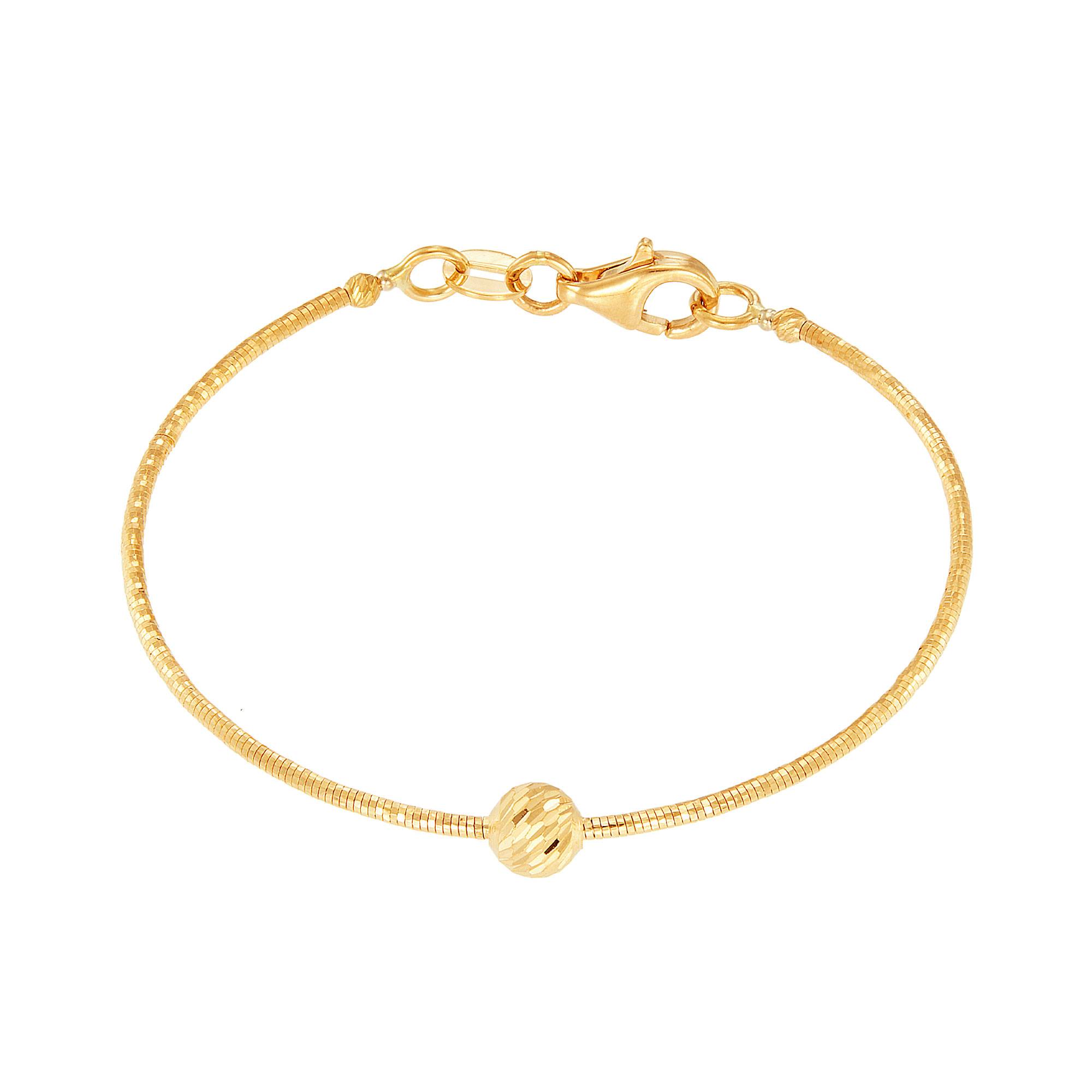 Oro Italia 916 Yellow Baby Gold Bangle GB8600(BBY)