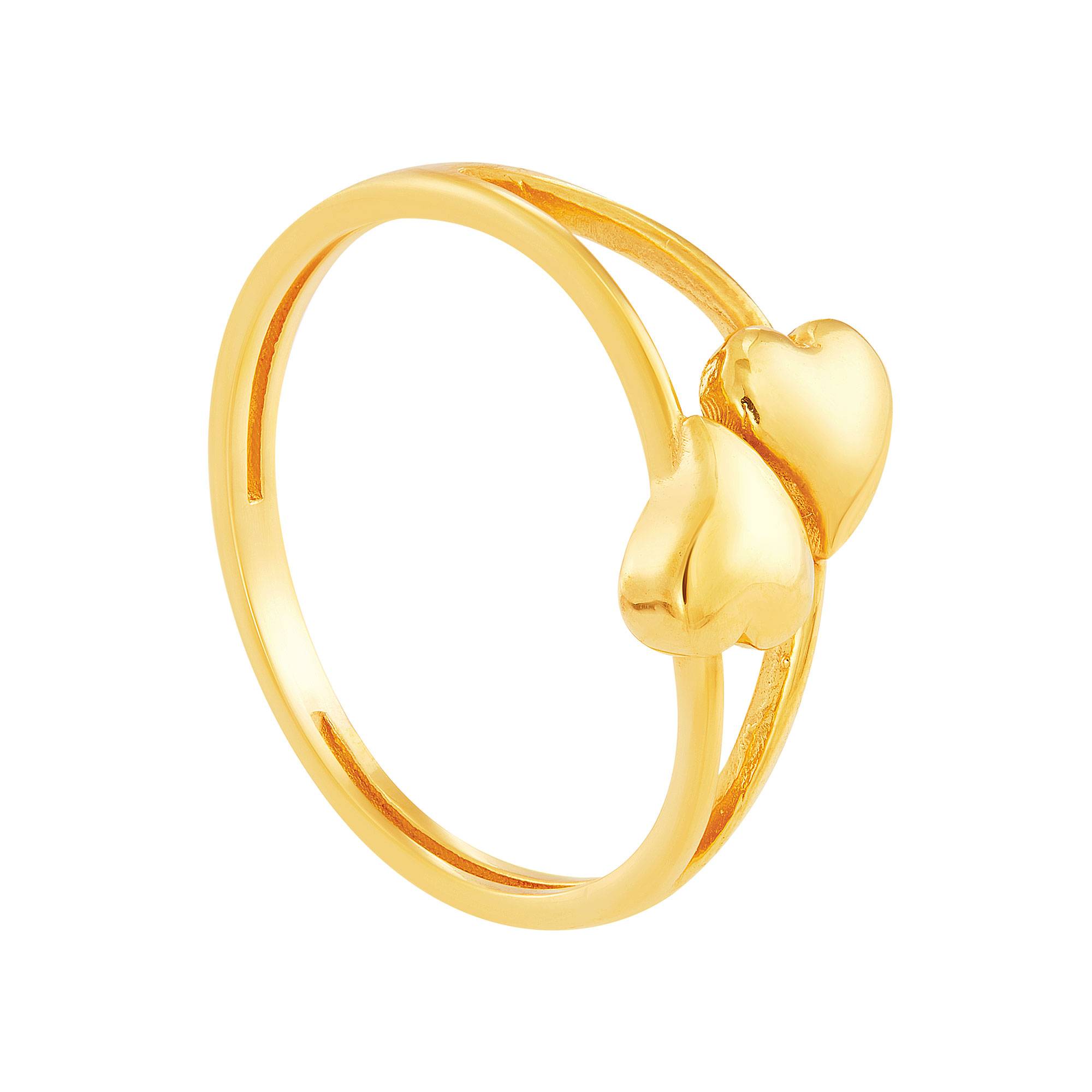 Oro Italia 916 Yellow Gold Ring (Heart) GR49530523 (22K Gold)
