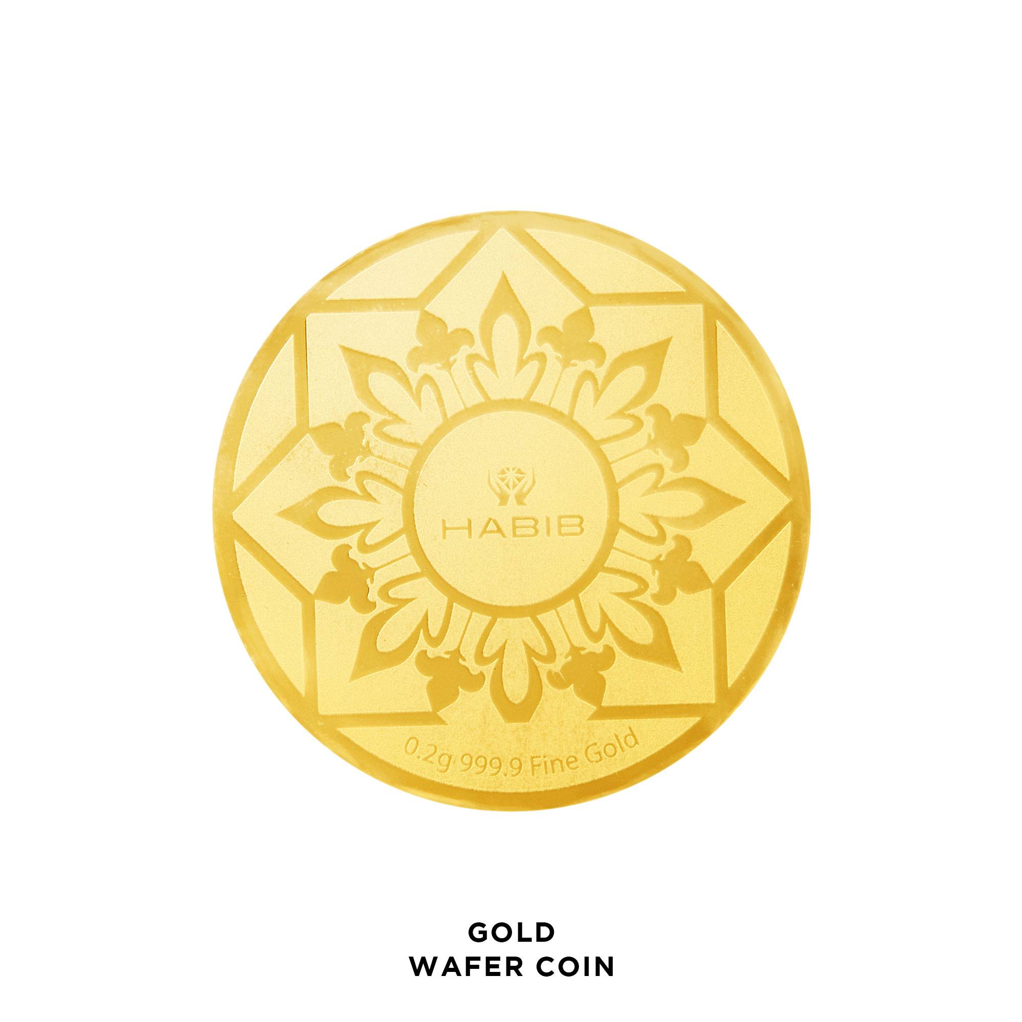 Arabesque (Green), 999.9 Gold Wafer Coin (0.20G)
