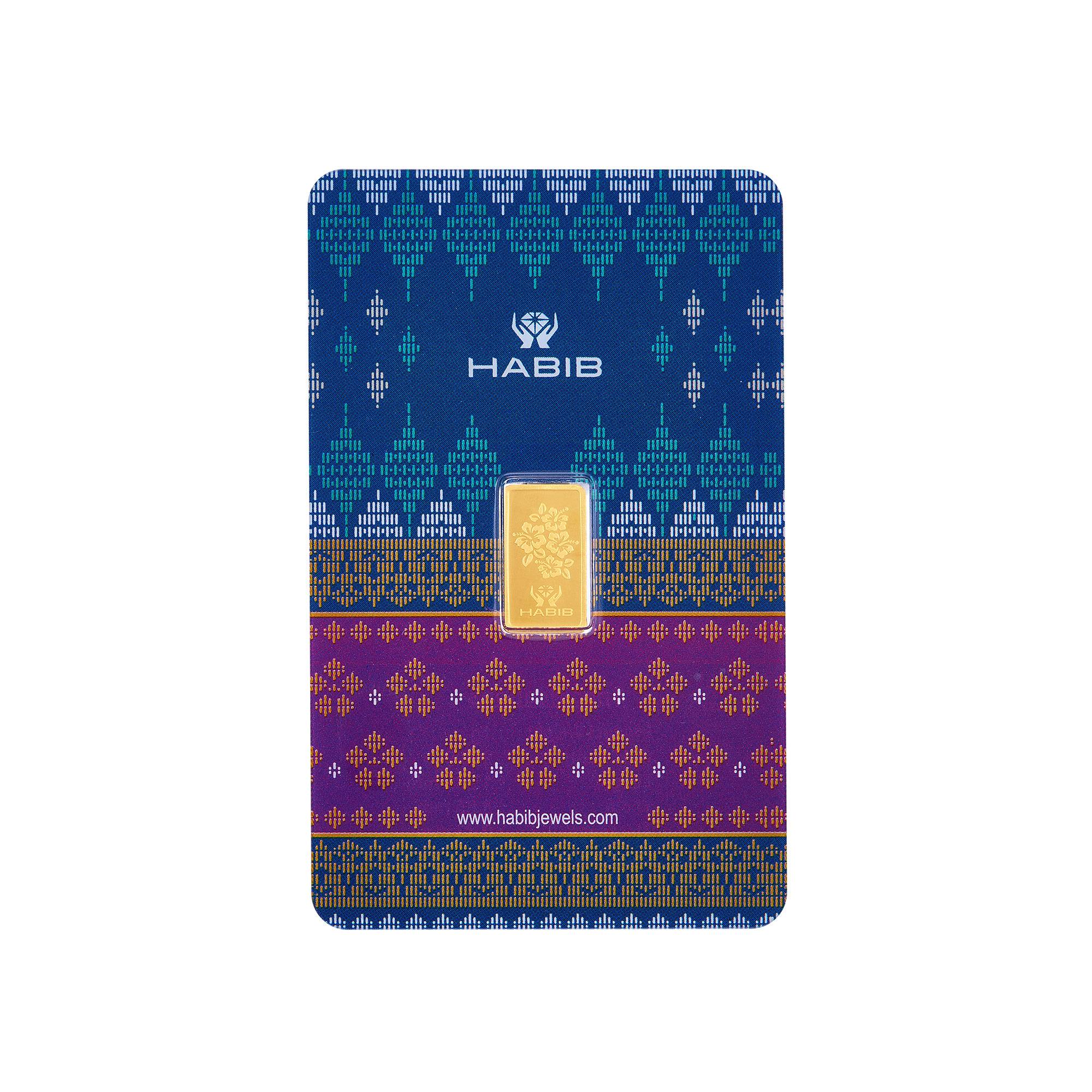HABIB 1g 999.9 Gold Bar (Songket) - Accredited By London Bullion Market ...