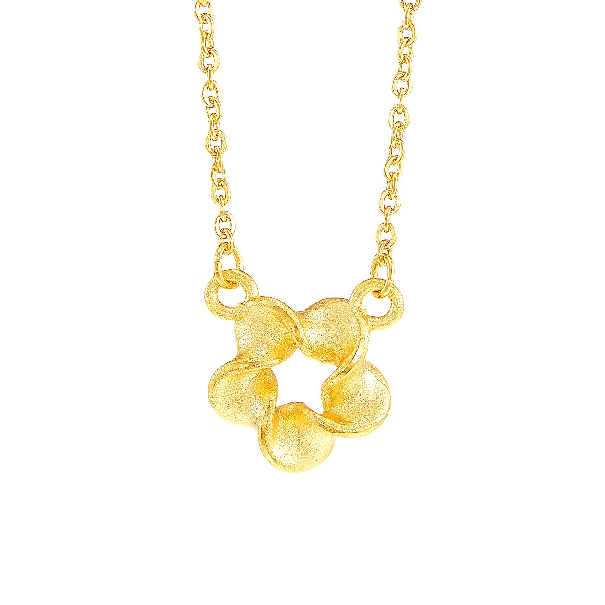 999/24K Yellow Gold Necklace WWGC100