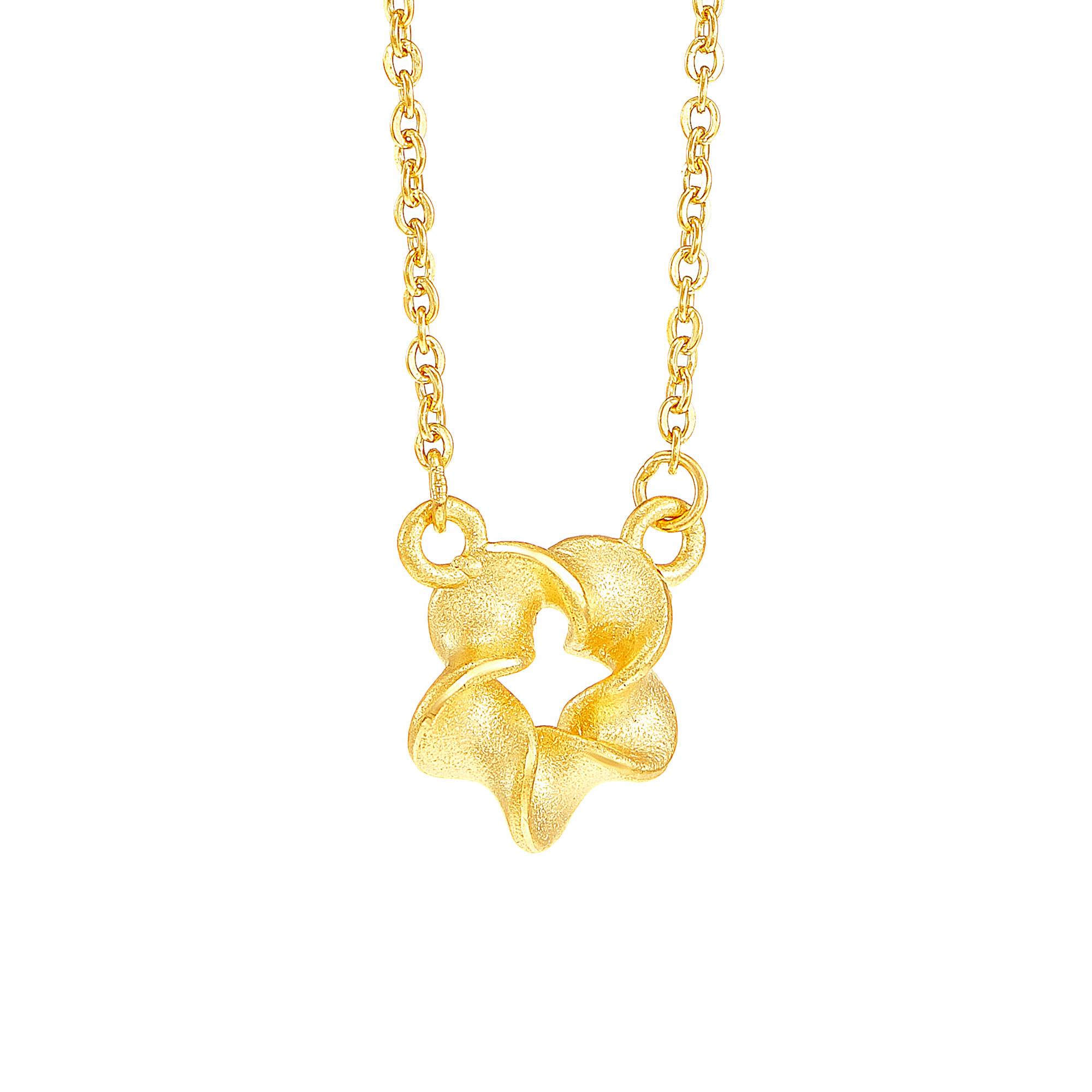 999/24K Yellow Gold Necklace WWGC100