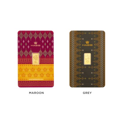 HABIB 0.5g 999.9 Gold Bar (Songket) - Accredited by London Bullion ...