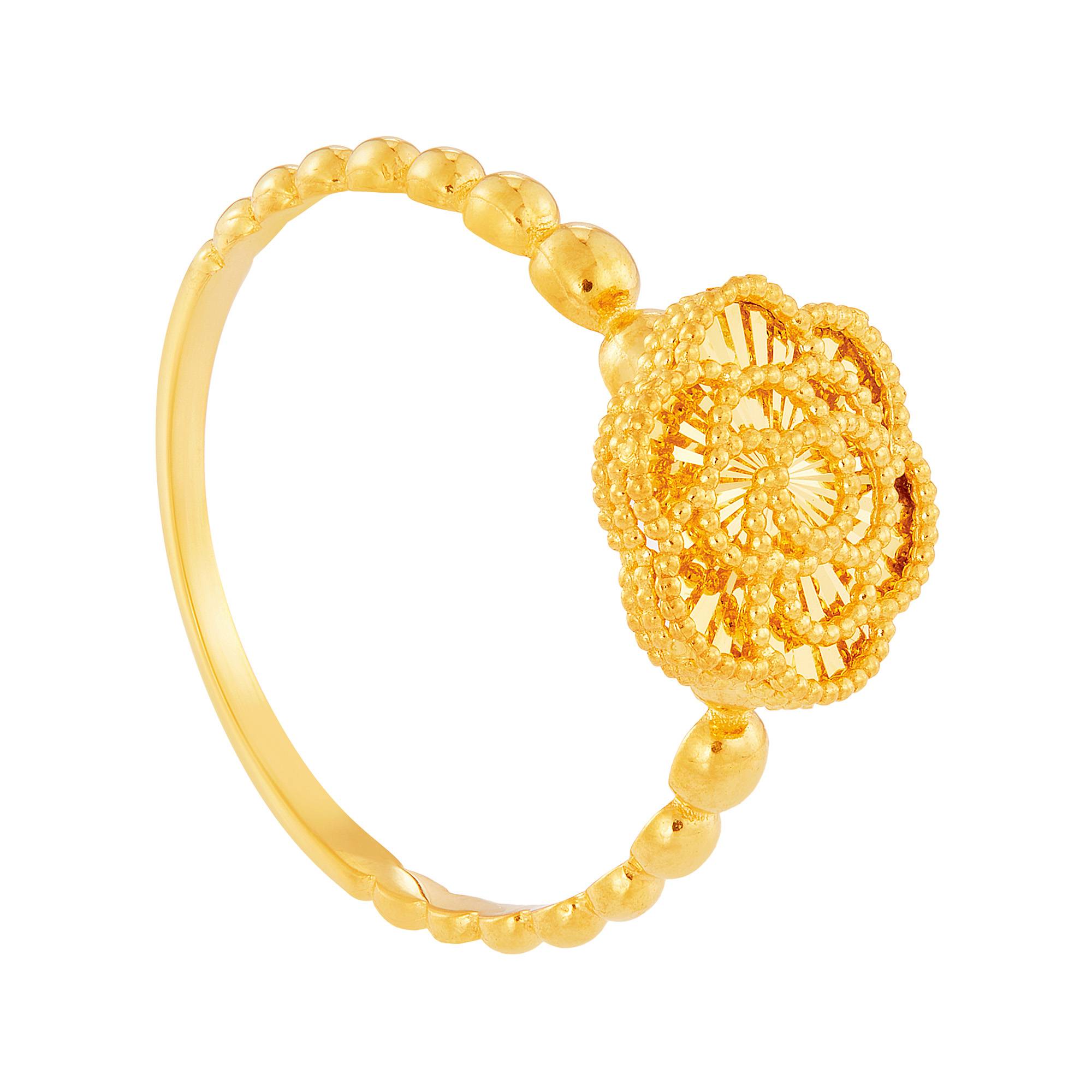 Oro Italia 916 Yellow Gold Ring GR50670723