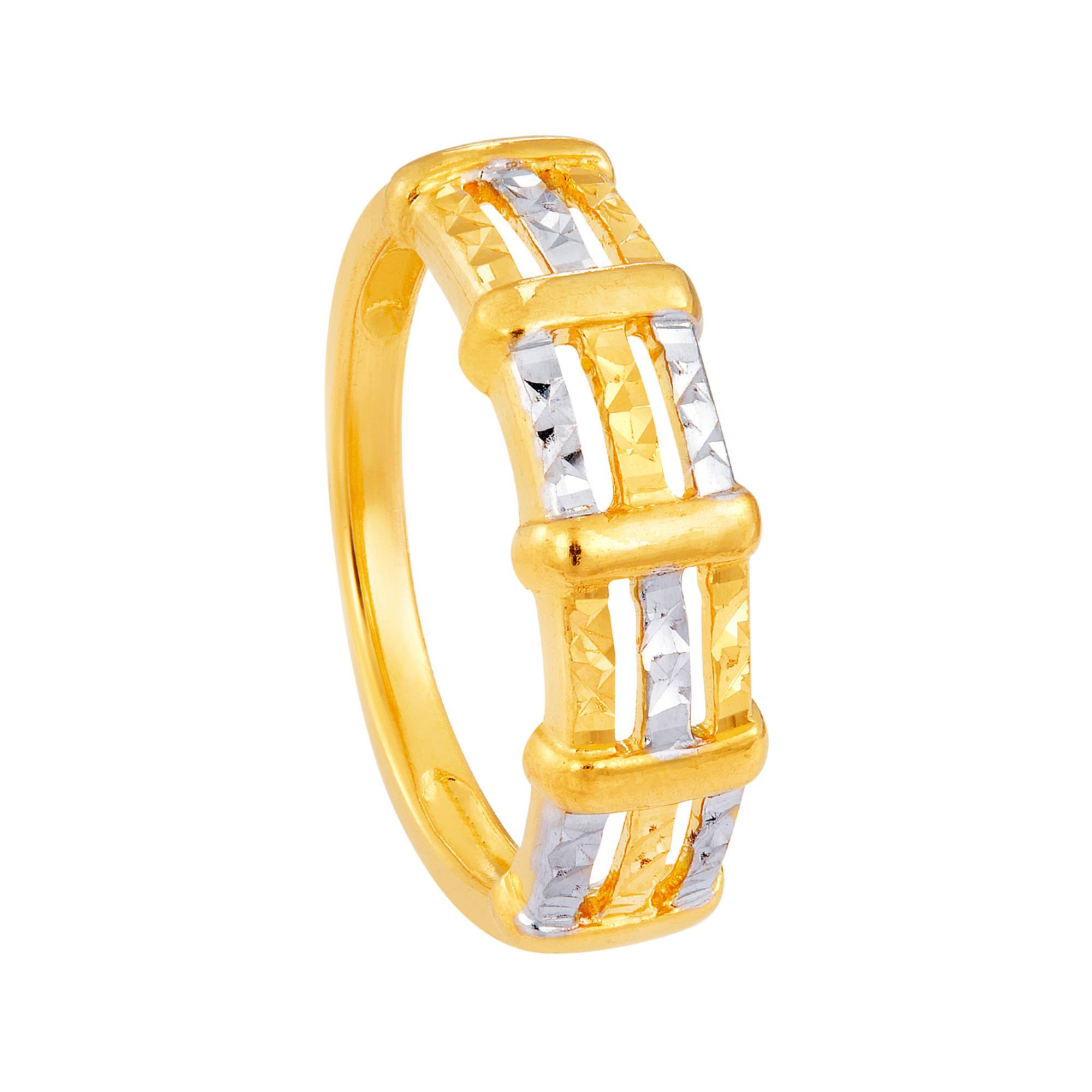 916/22K Yellow and White Gold Ring RG16420723