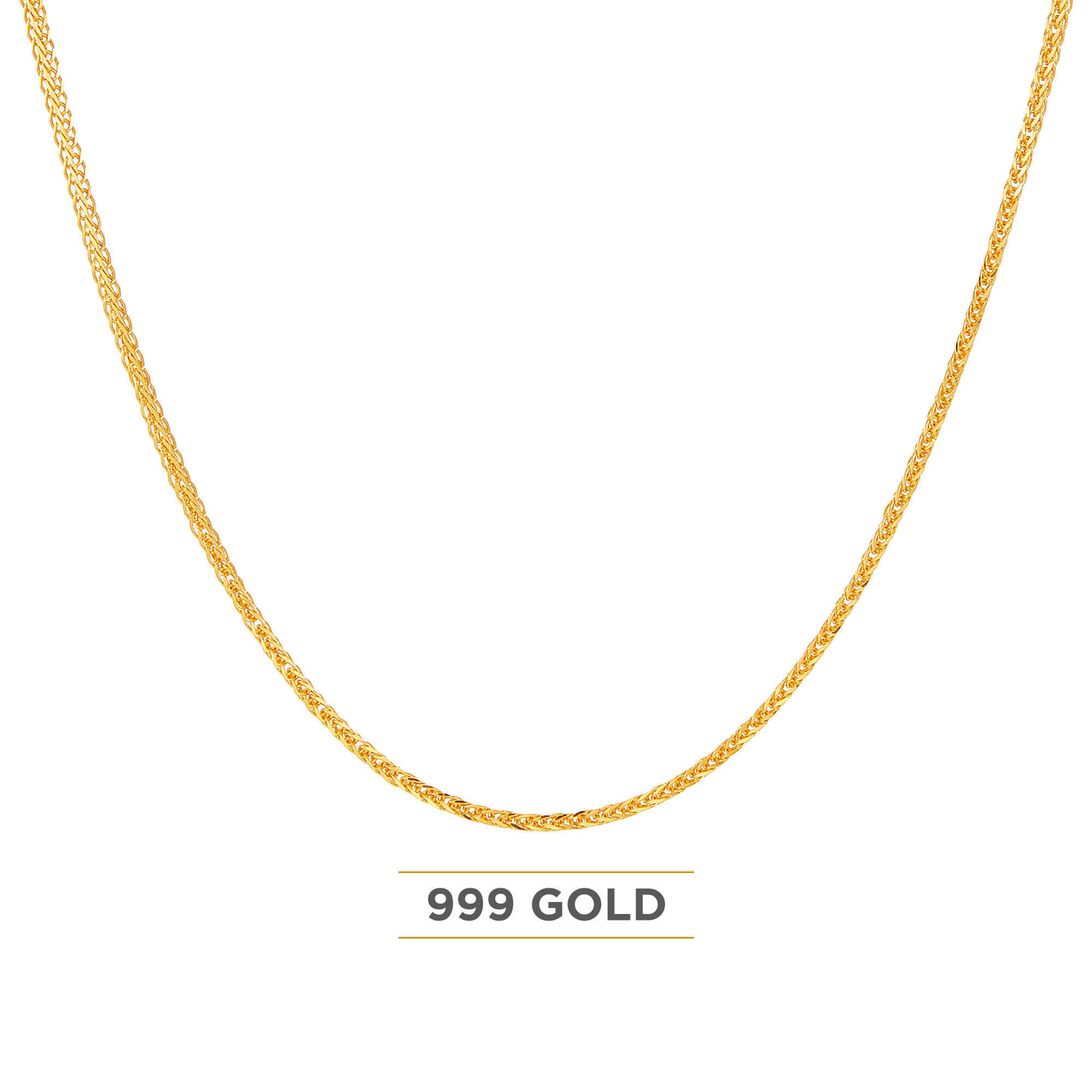 999/24K Yellow Gold Necklace