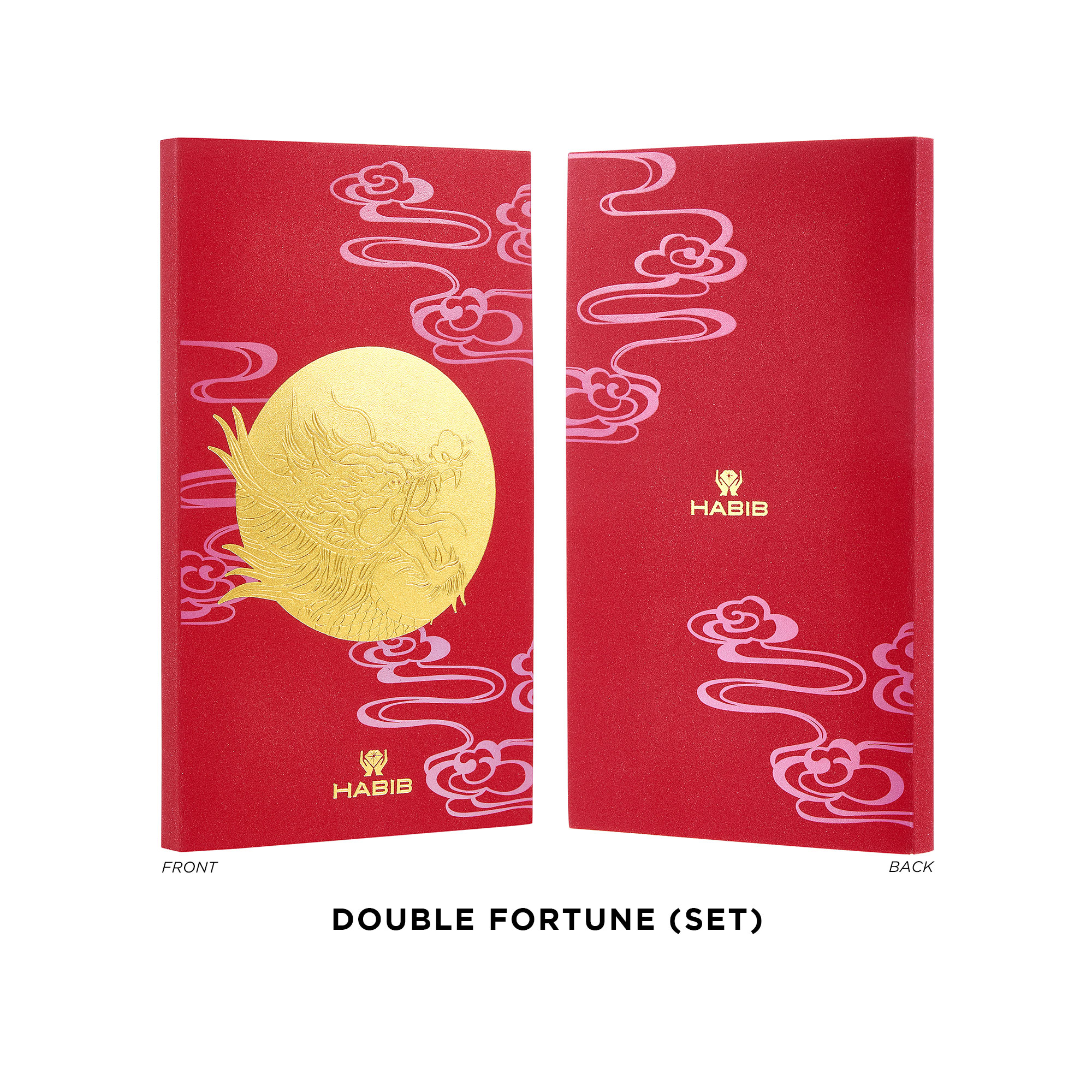 Year of the Dragon 2024 Double Fortune | 999.9 Gold Wafer Coin (0.20G)