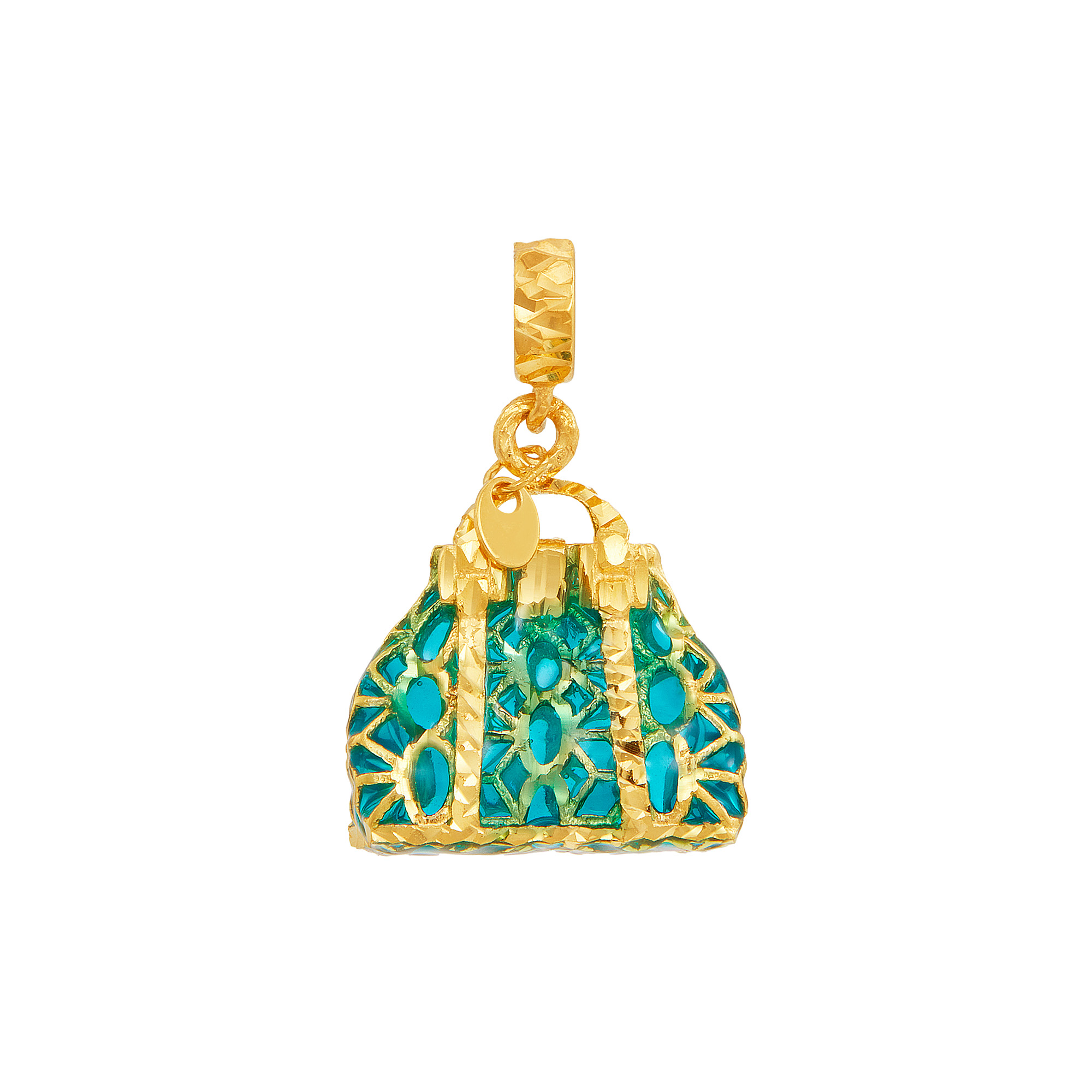 Oro Italia 916 Yellow Gold Charm GCM91141023(GRN)