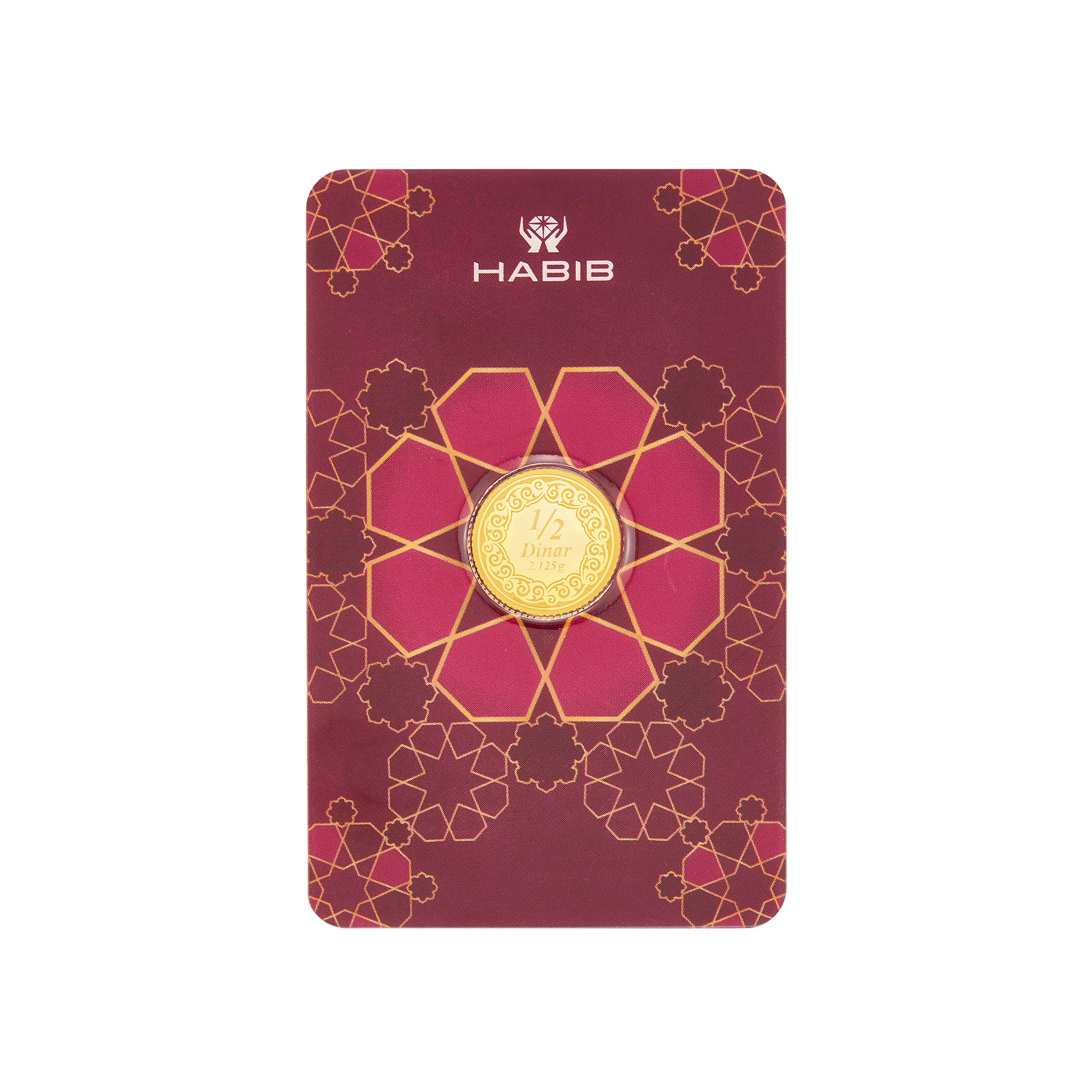 HABIB 1/2 Dinar 2.125g 999.9 Gold (Maroon) - Manufactured By LBMA Goods ...