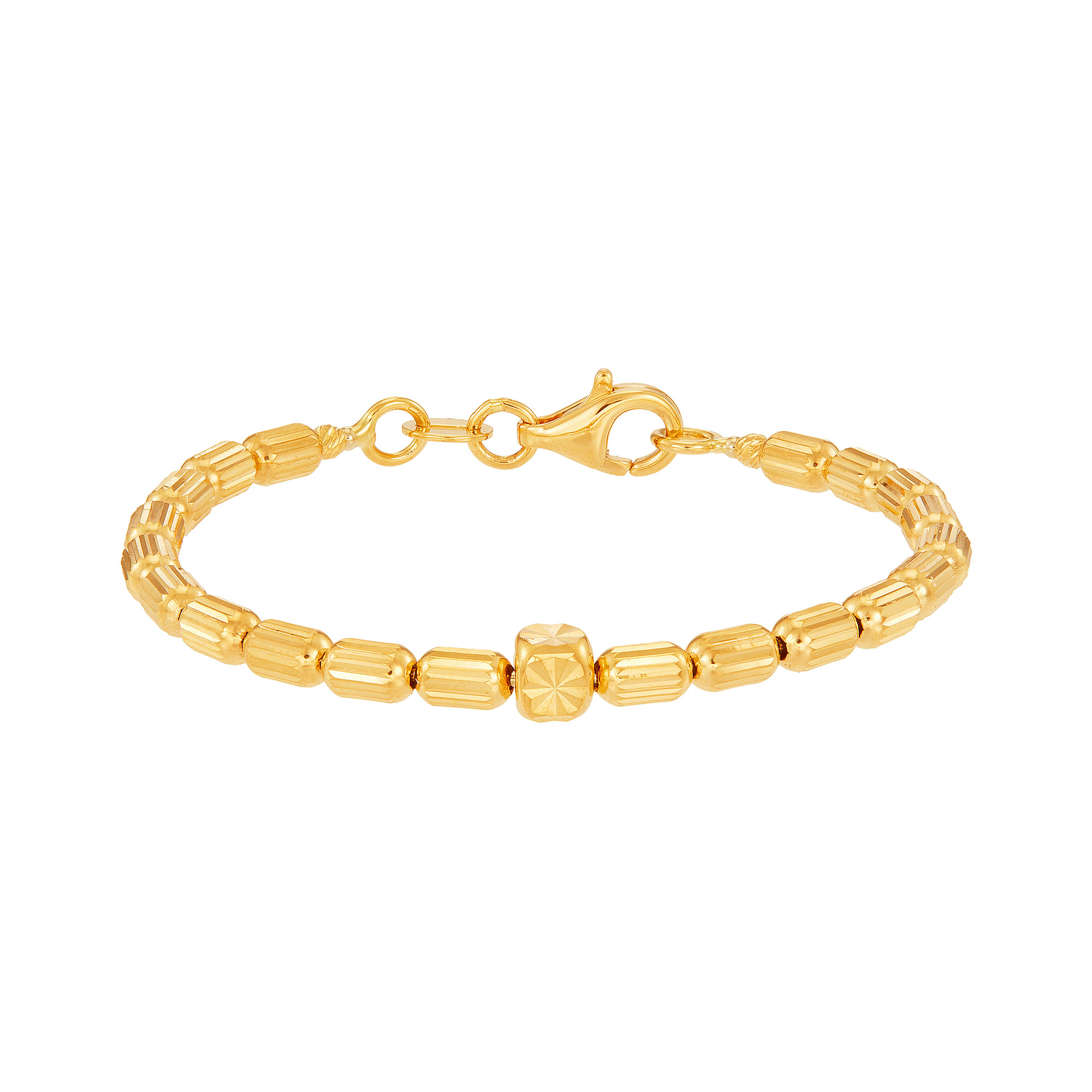 Oro Italia 916 Yellow Gold Bangle (for baby) GB91910124(BBY)