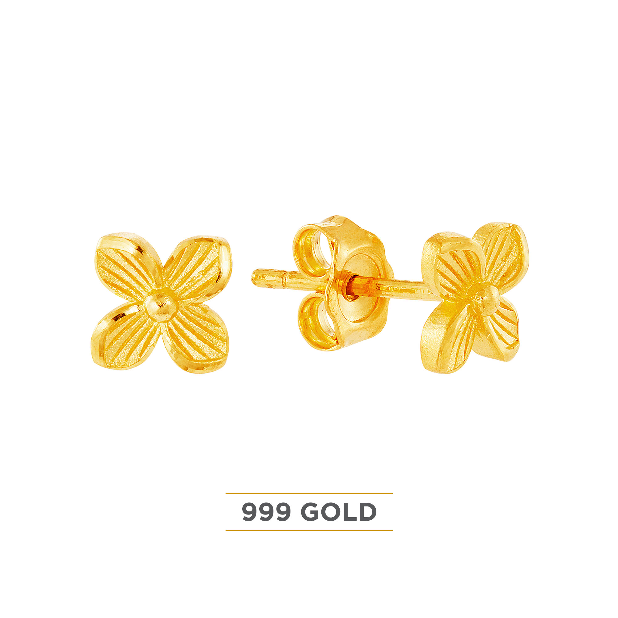 999/24K Yellow Gold Earrings WWGE540524