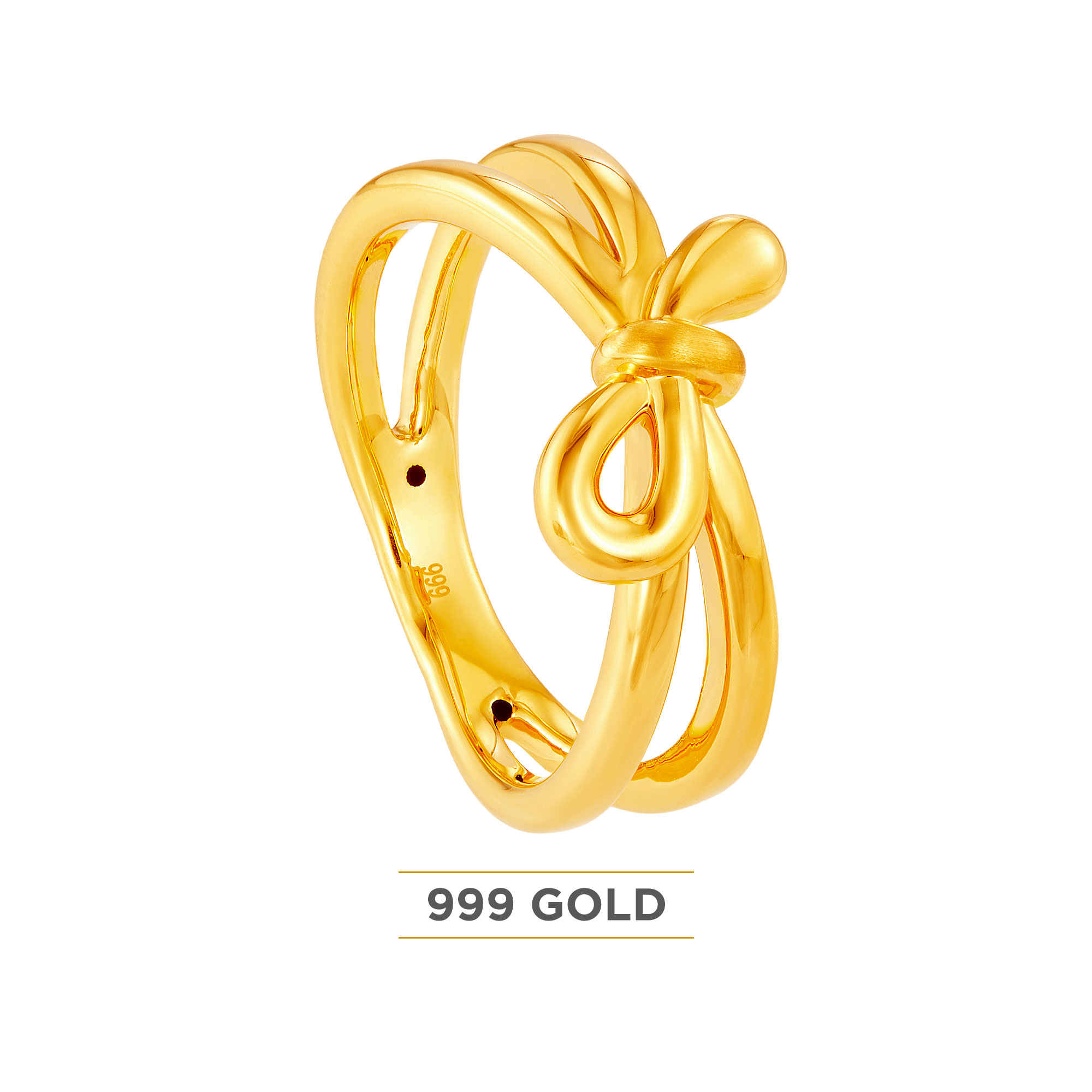 999/24K Yellow Gold Ring